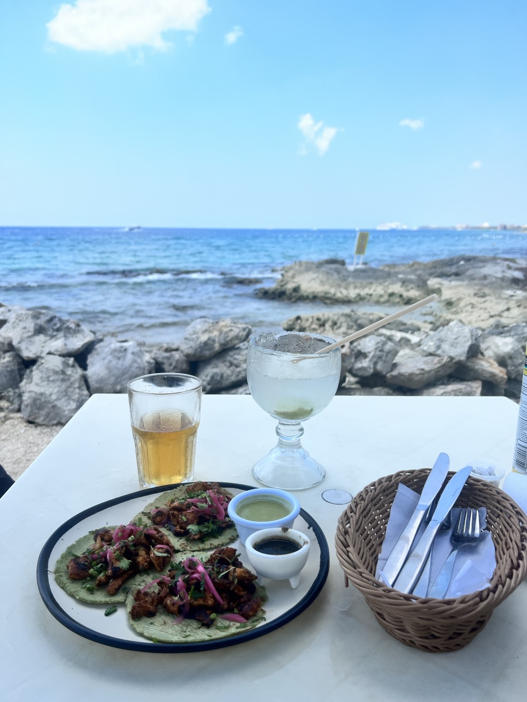 Playa del Carmen에서 페리를 35분 정도 타고 동쪽으로 항해하면Cozumel Island라는 아름다운