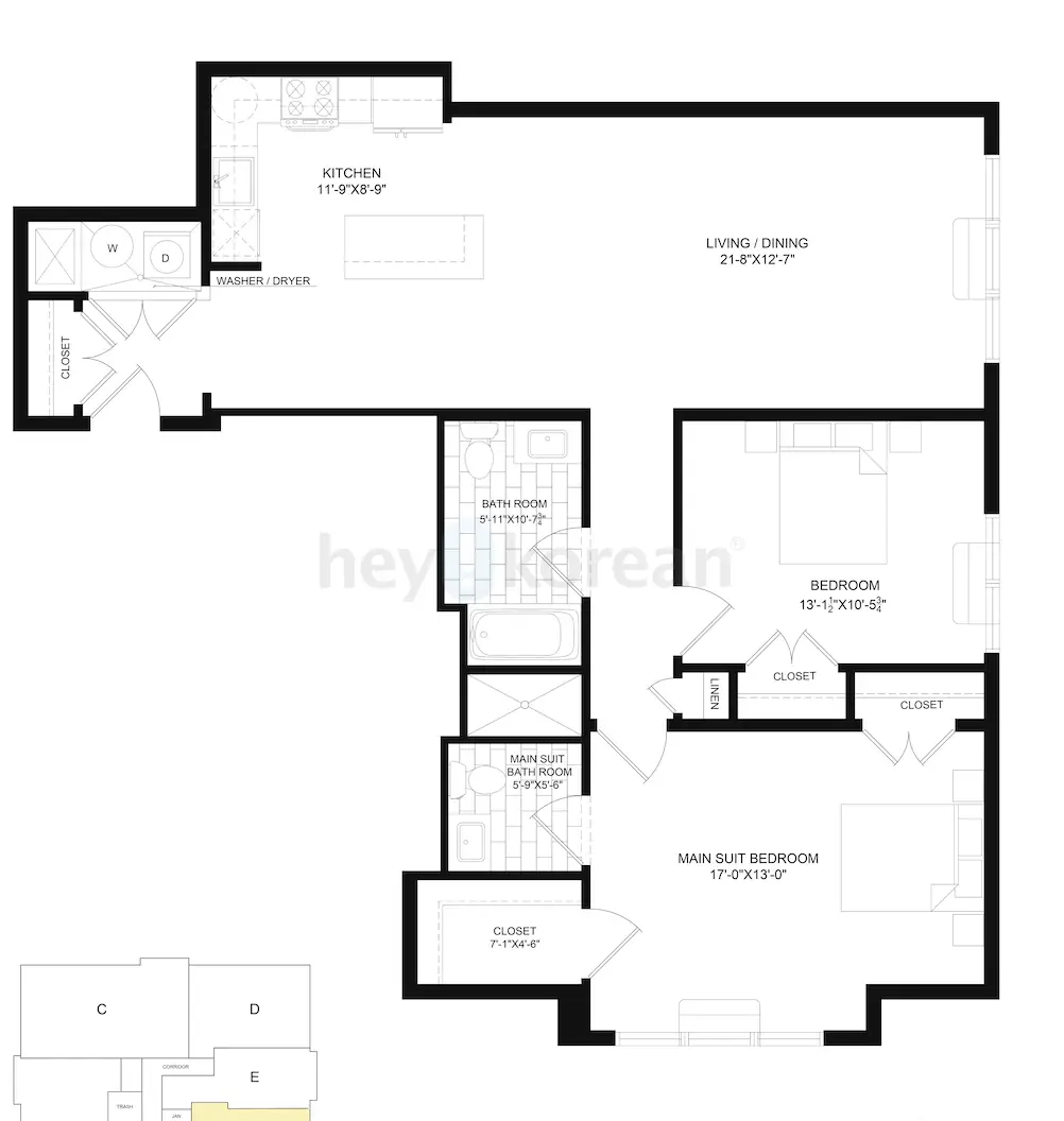 master-bedroom-in-2bed-2bath-fort-lee-nj