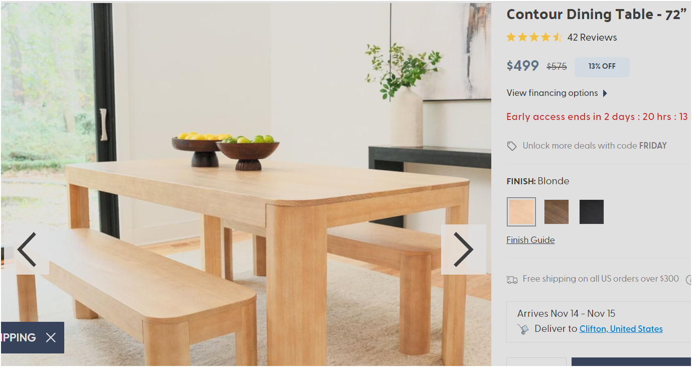 72" dining table with bench and 2 chairs, 72인치 다이닝 테이블