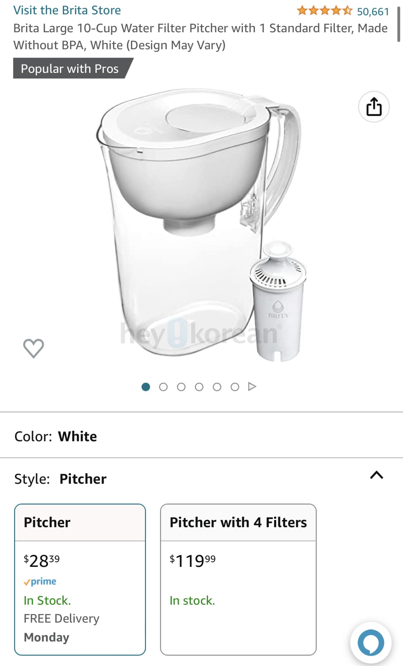 Brita with 8 new filters