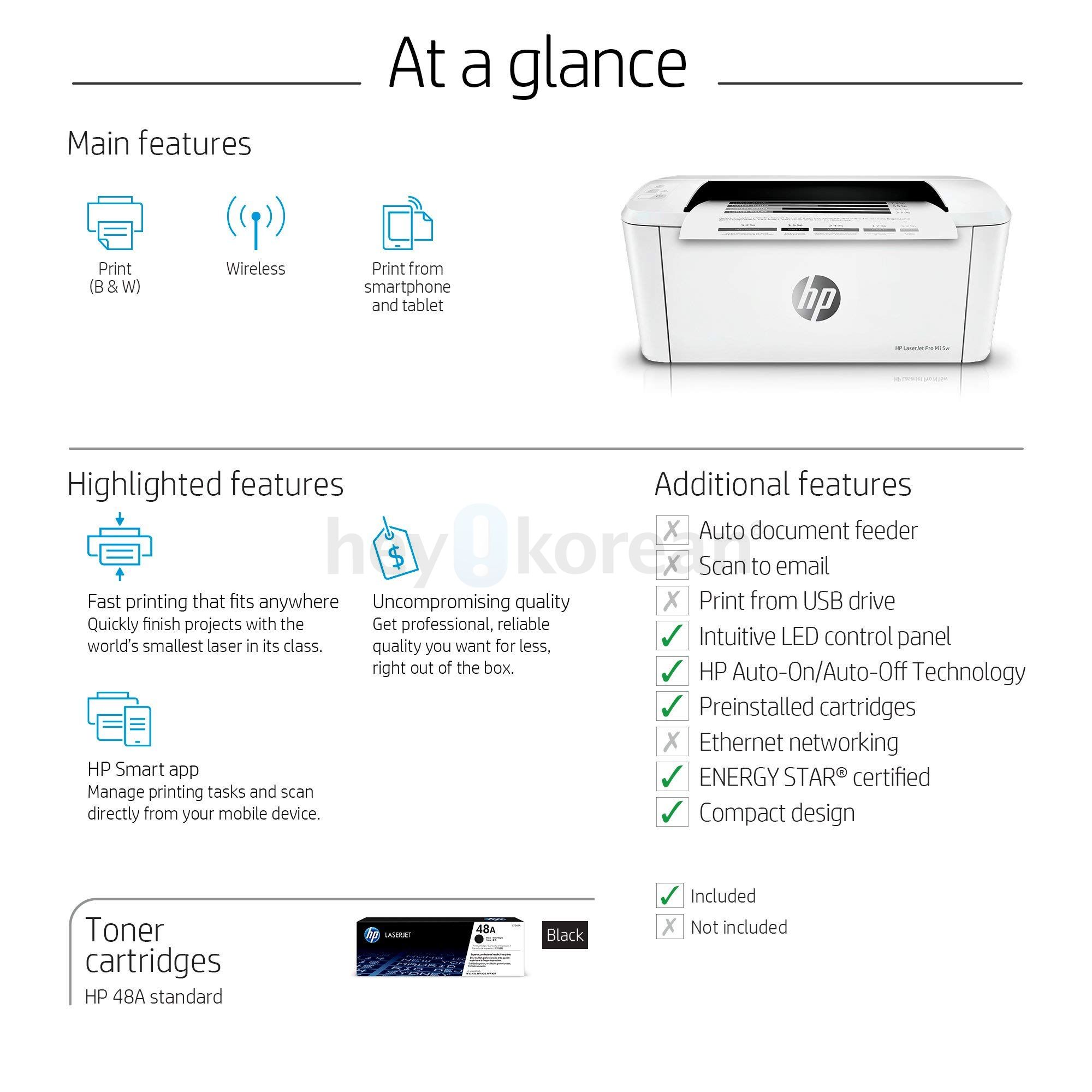 HP laserjet pro M15W