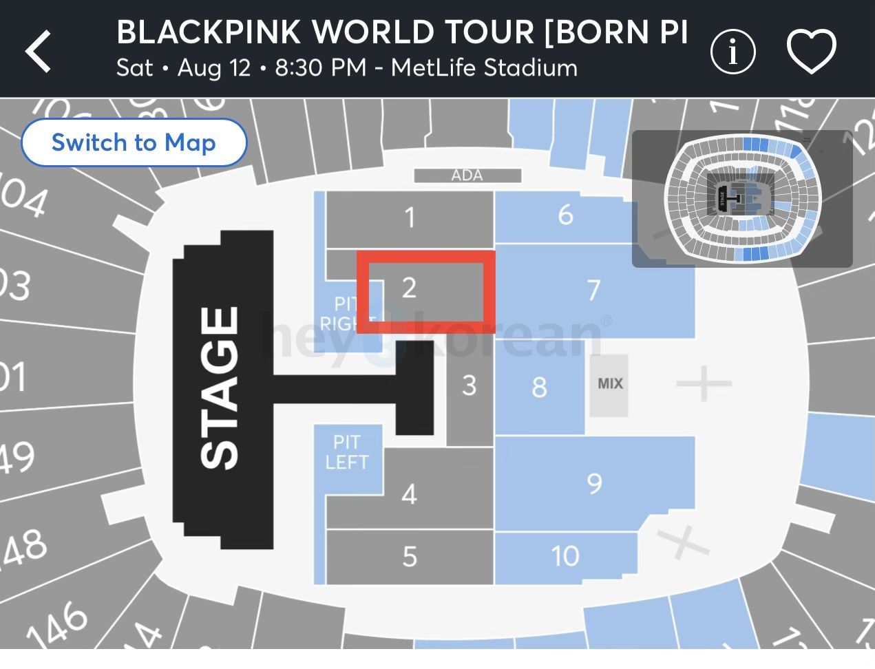 Black Pink Concert Tickets 블랙핑크 콘서트 티켓 MetLife Stadium NJ