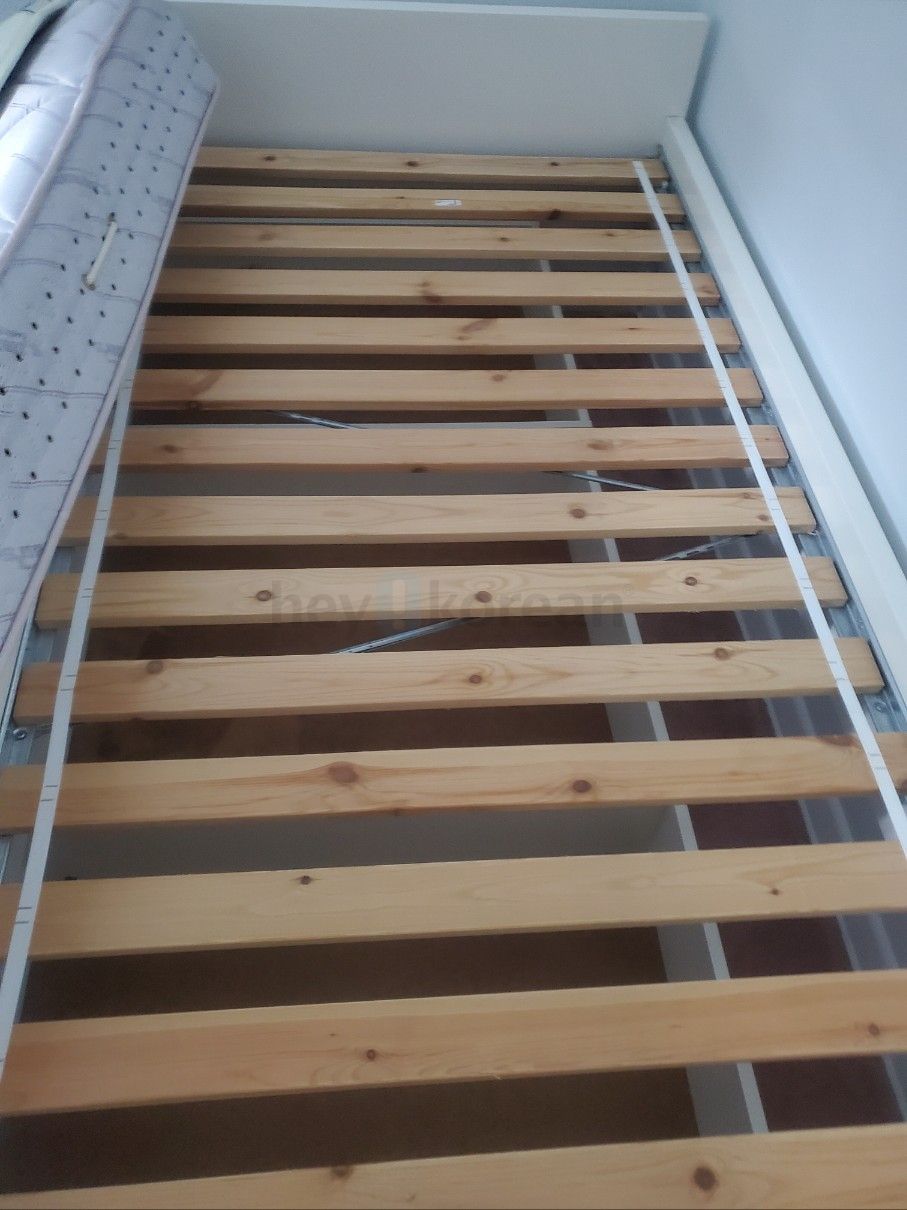 IKEA Brekke Twin Bed Frame with 3 Storage Drawers