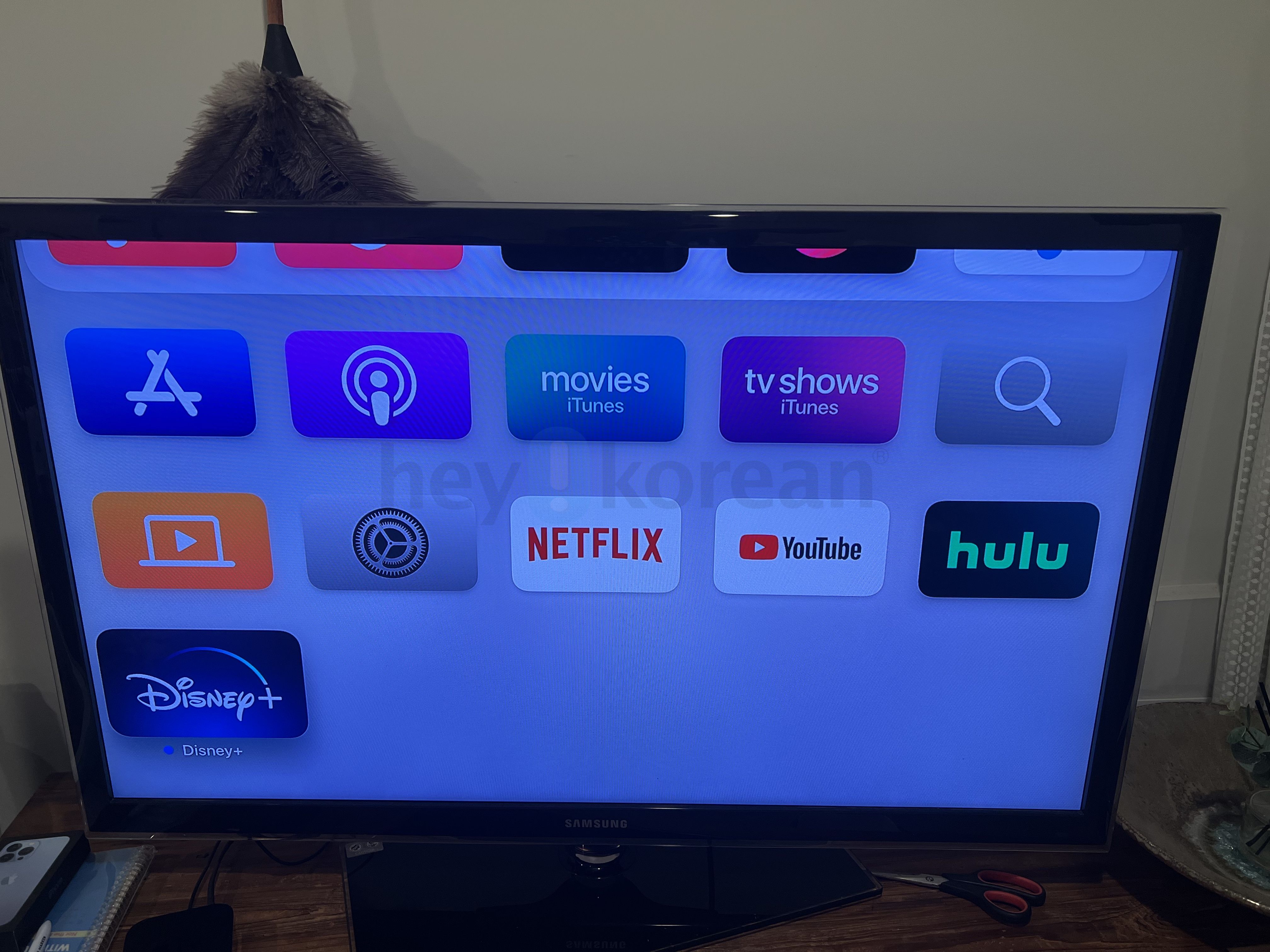 삼성 Smart TV 65” + apple TV