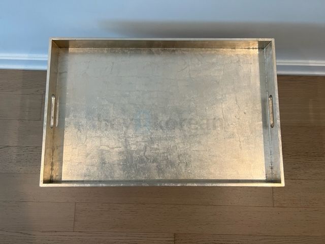 West Elm silver tray