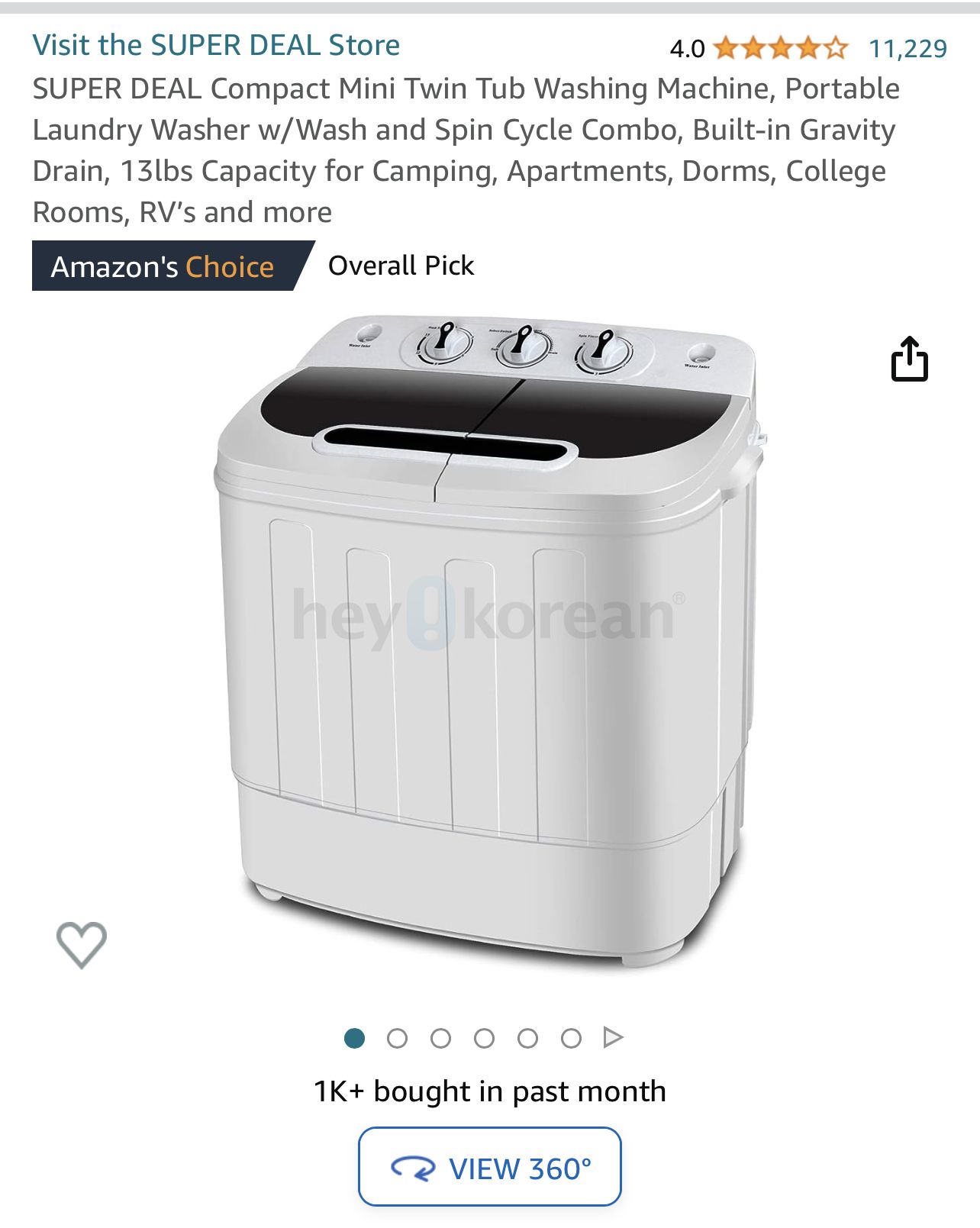 Portable washing machine 미니세탁기