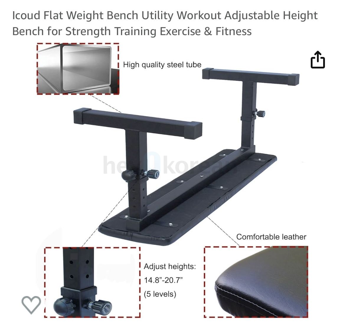 Flat weight bench