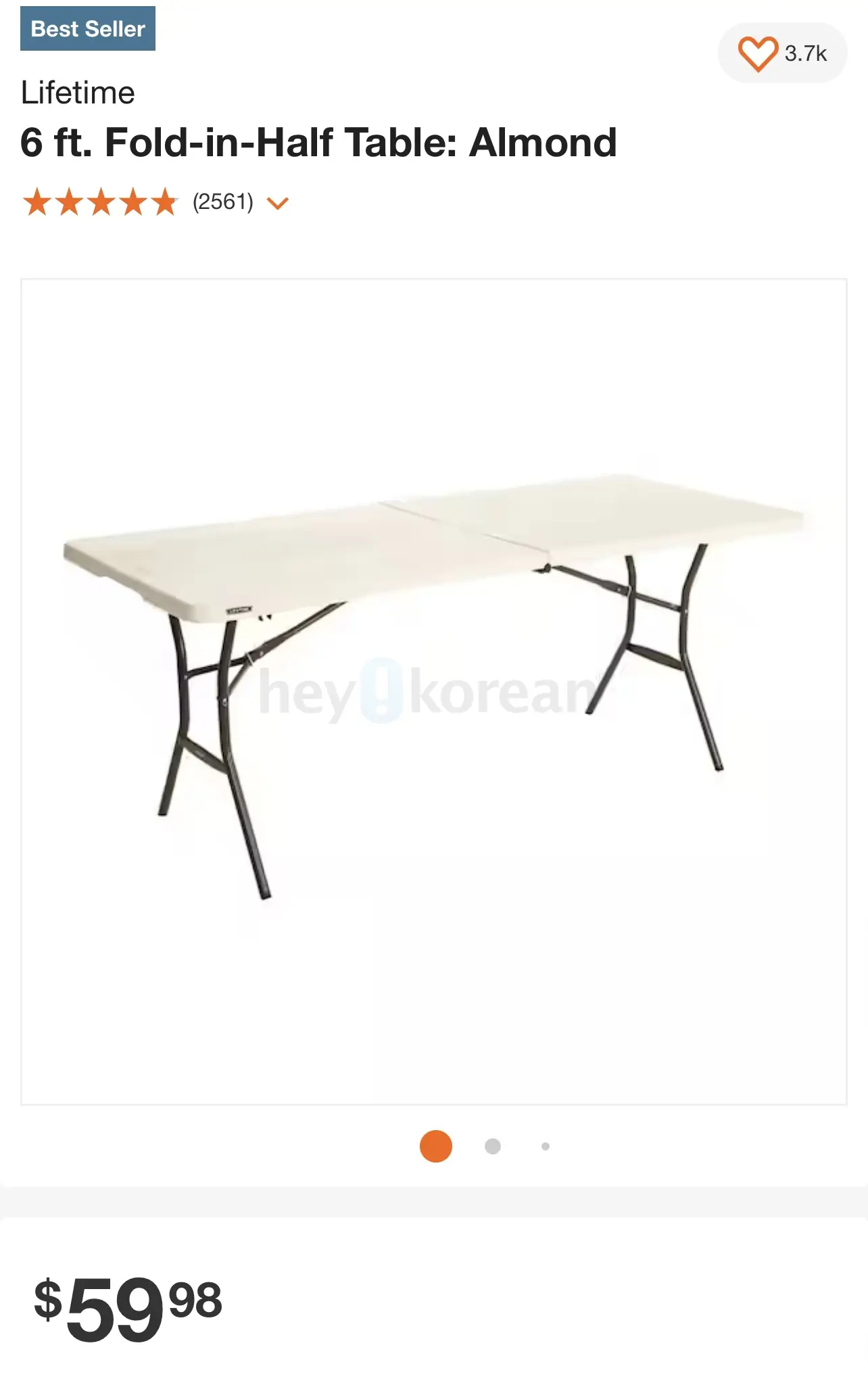 Lifetime folding table 접이식 테이블