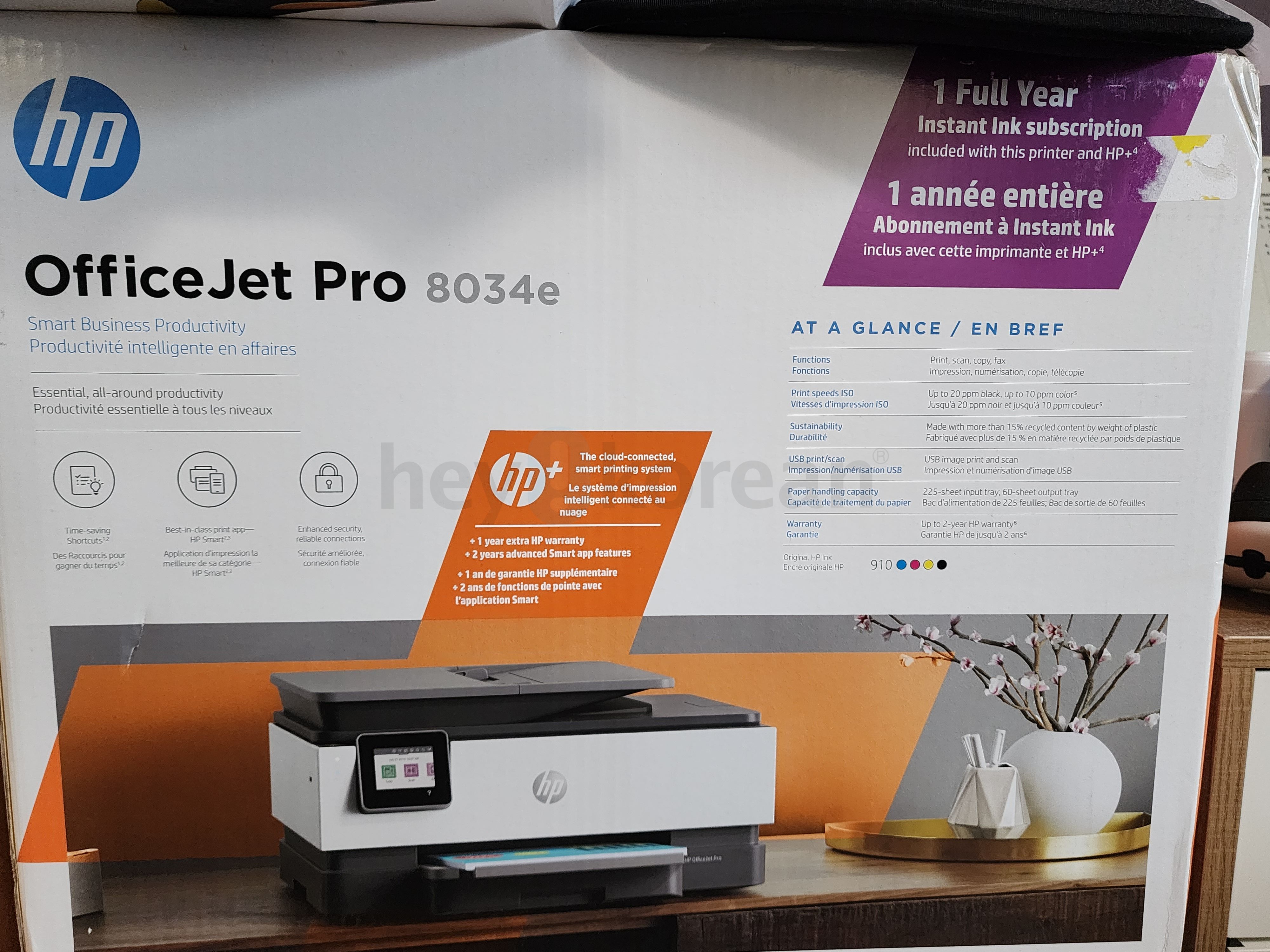 HP OfficeJet Pro 8034e All-in-One Printer 프린터