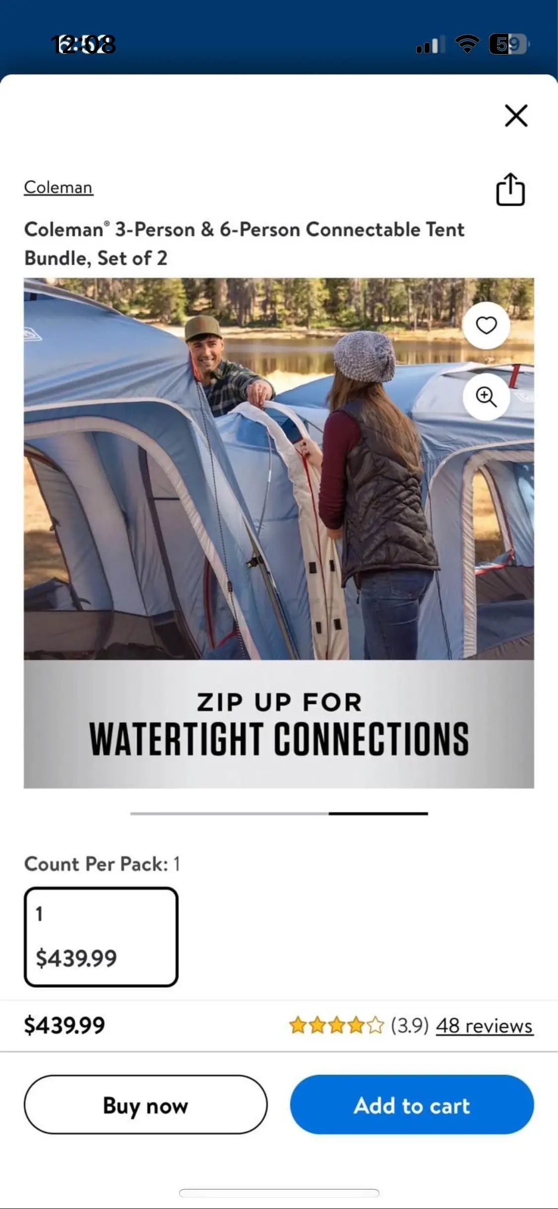 Coleman Connectable Tent camping 캠핑텐트