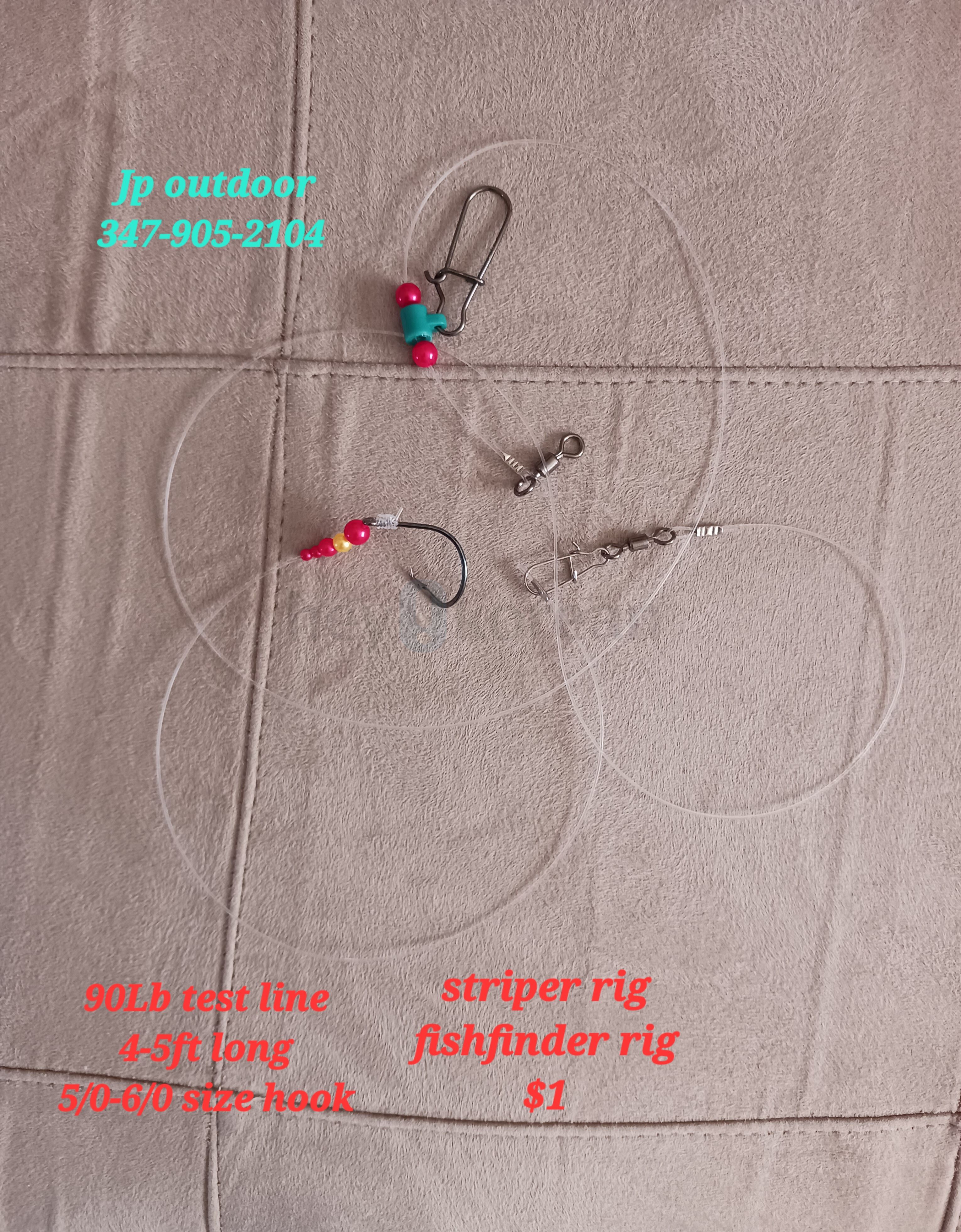 농어 채비( striper rig)