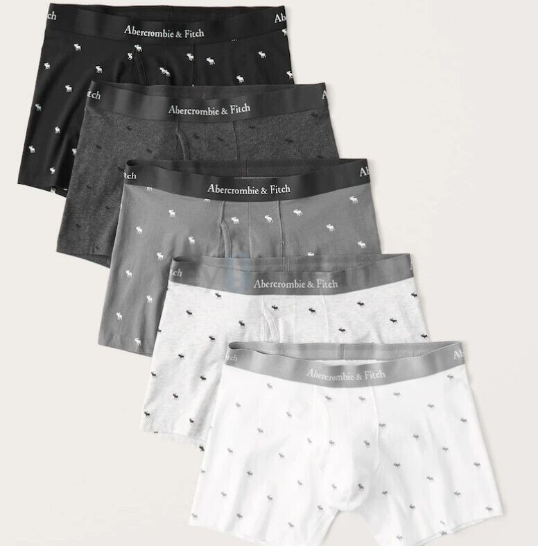 Abercrombie Fitch A&F Men's 5-Pack Logo Trunks Size LX 새것 팝니다.