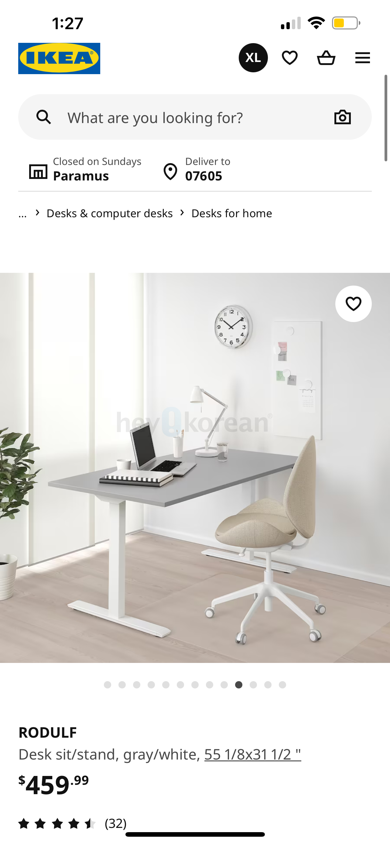 Coway 정수기. Ikea desk