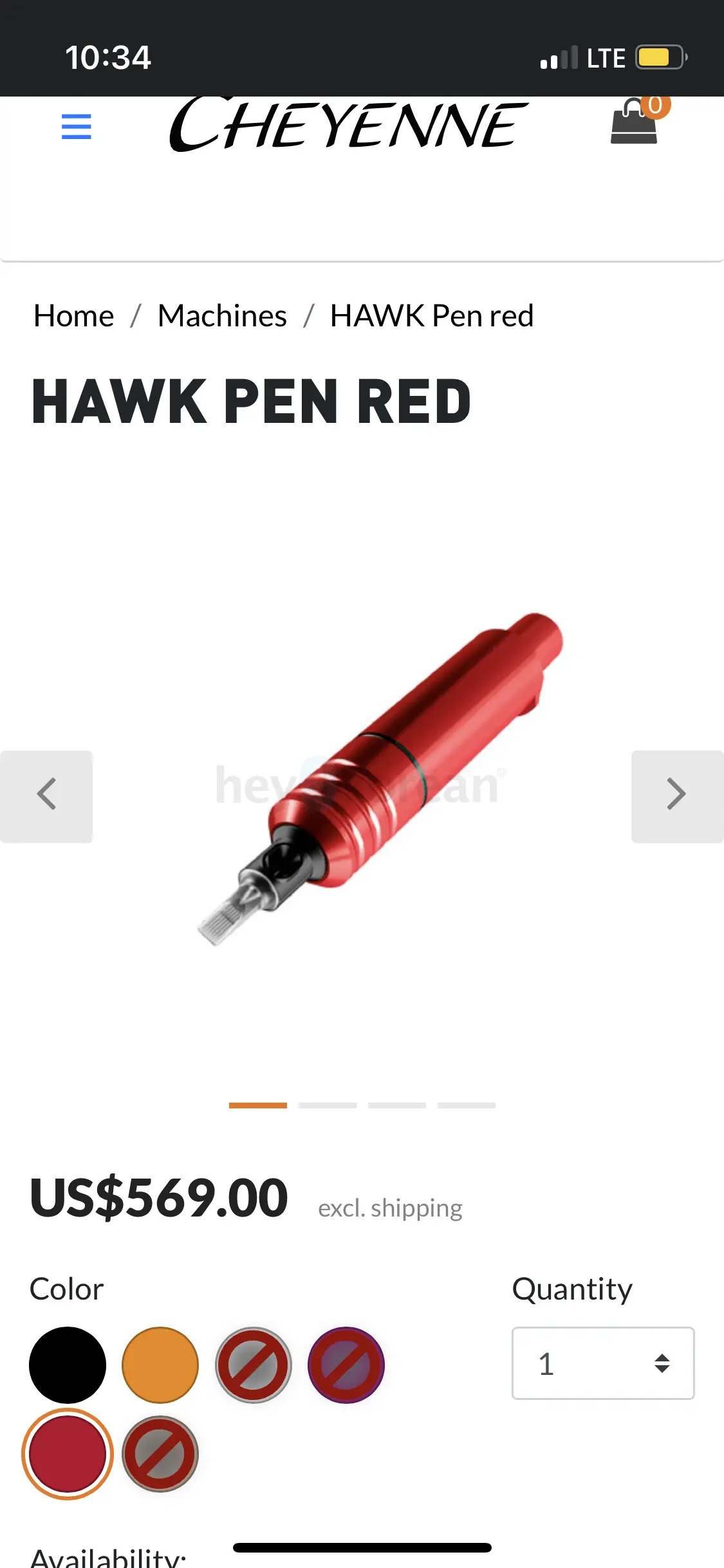 타투)Cheyenne tattoo pen machine original full pack