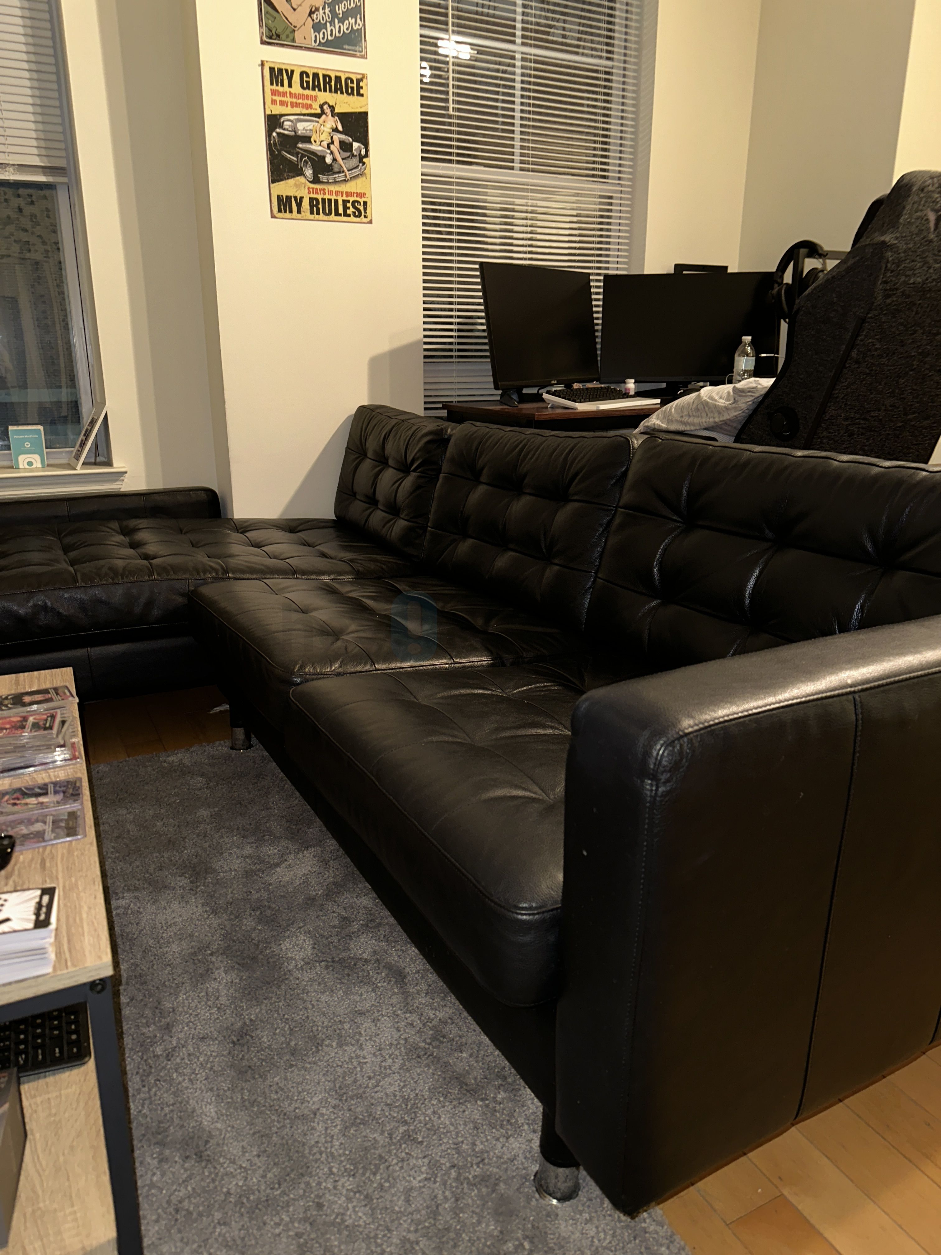 Black couch