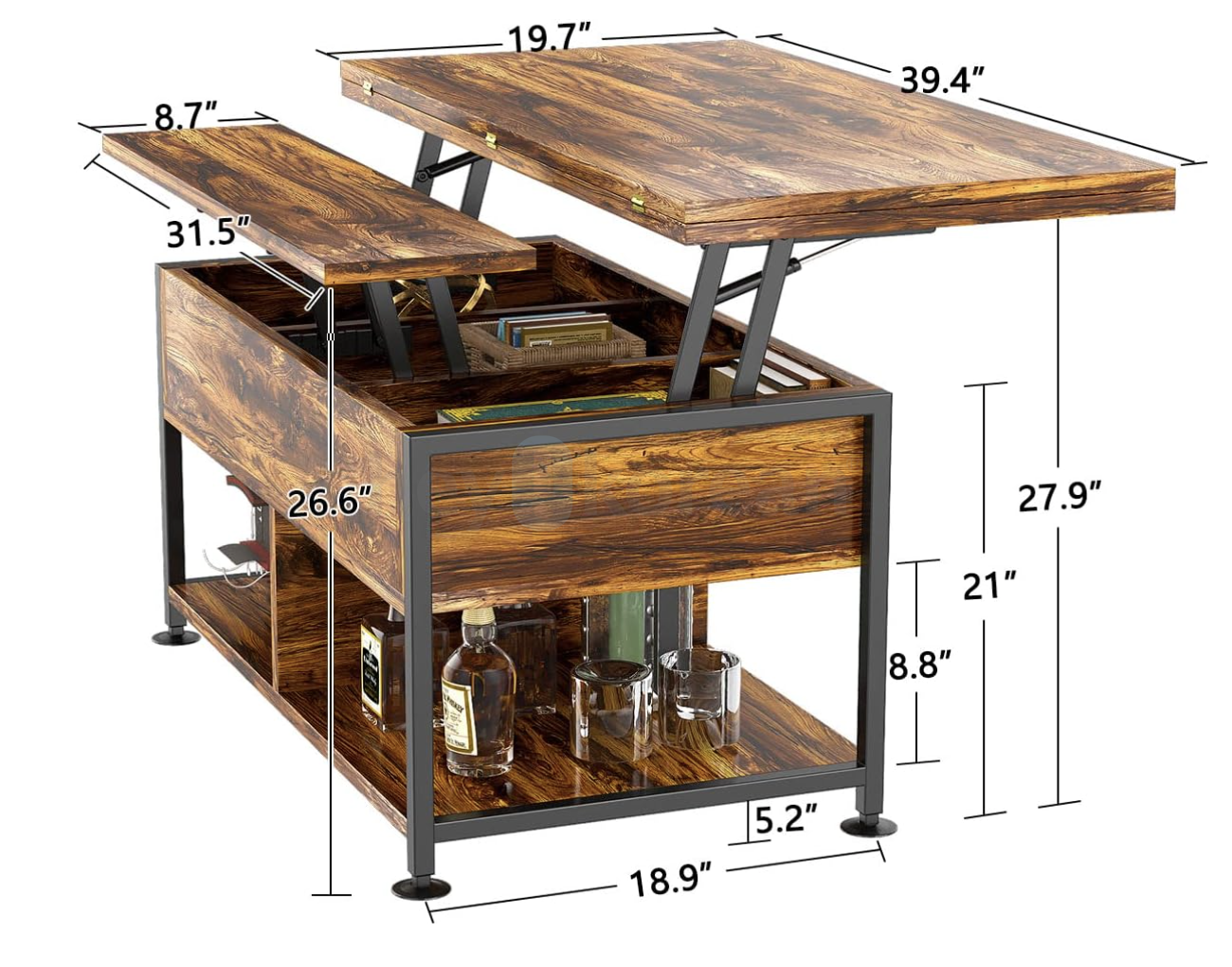 Convertible Coffee to Dining Table