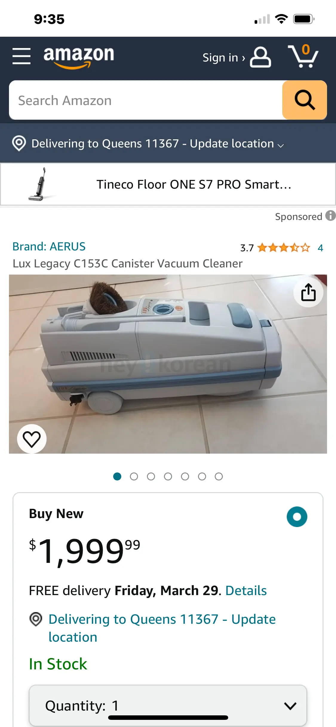 Lux Legacy Canister Vacuum Cleaner