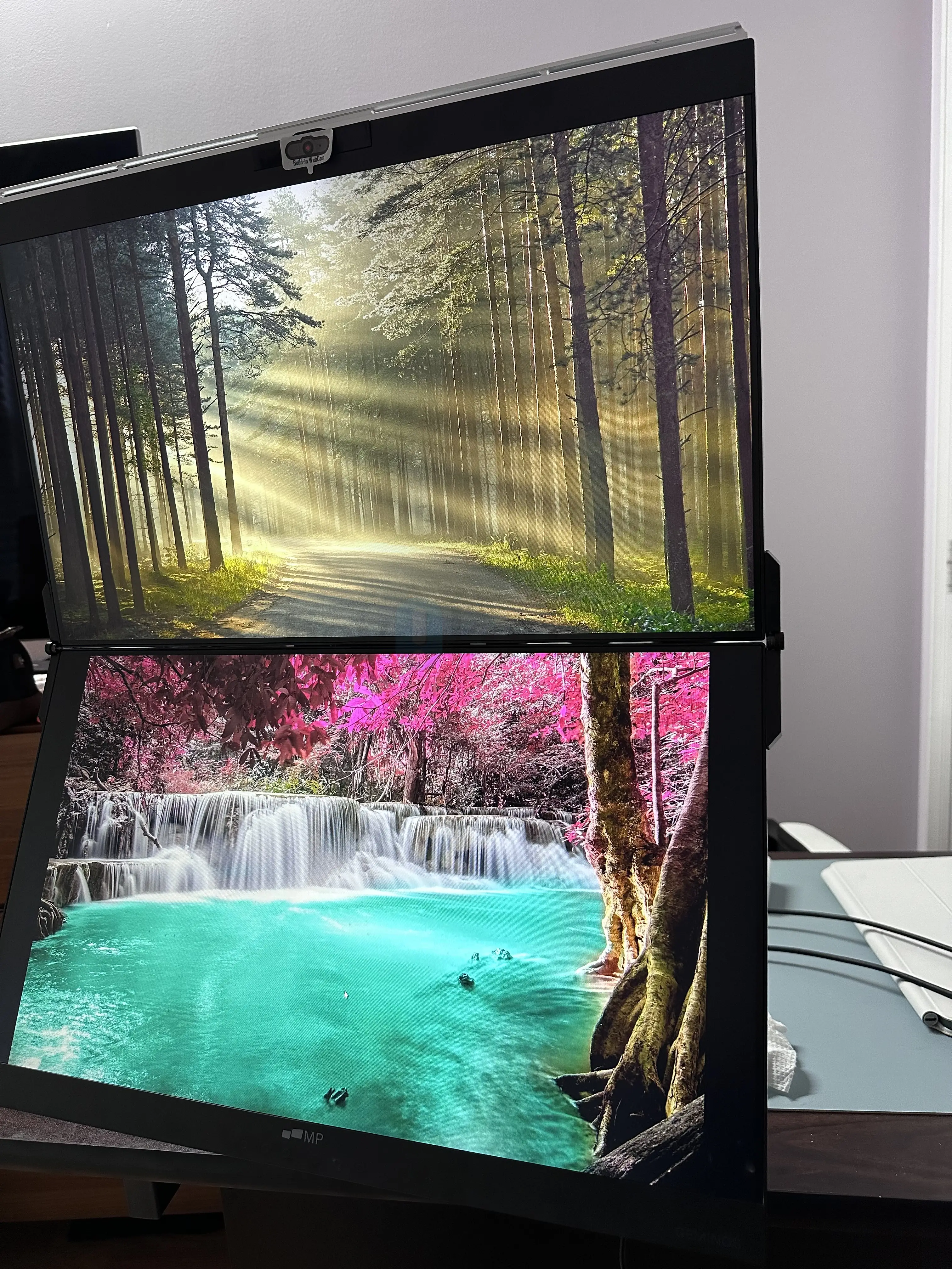 Dual 24-inch Stacked Monitor for sale