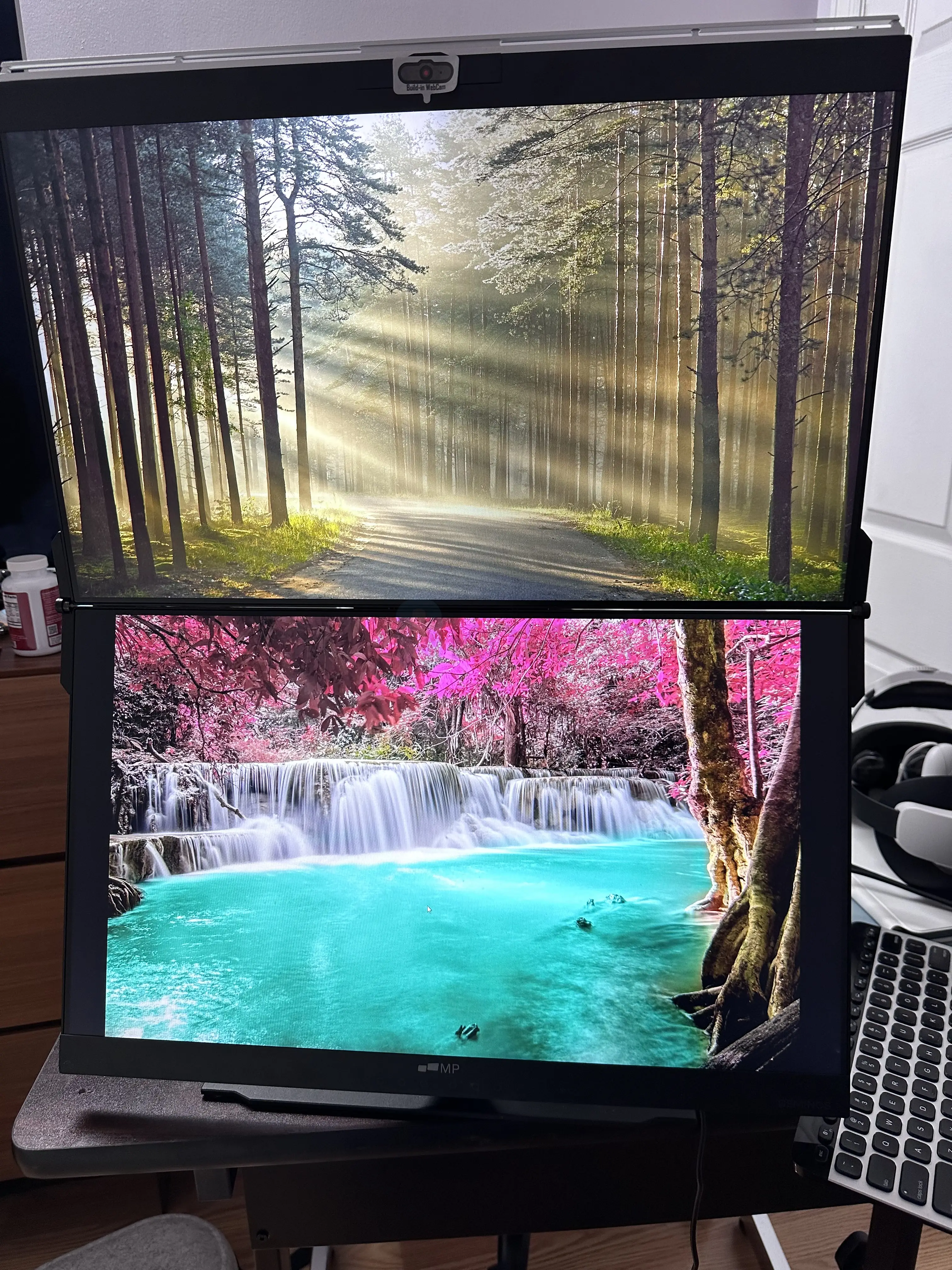 Dual 24-inch Stacked Monitor for sale