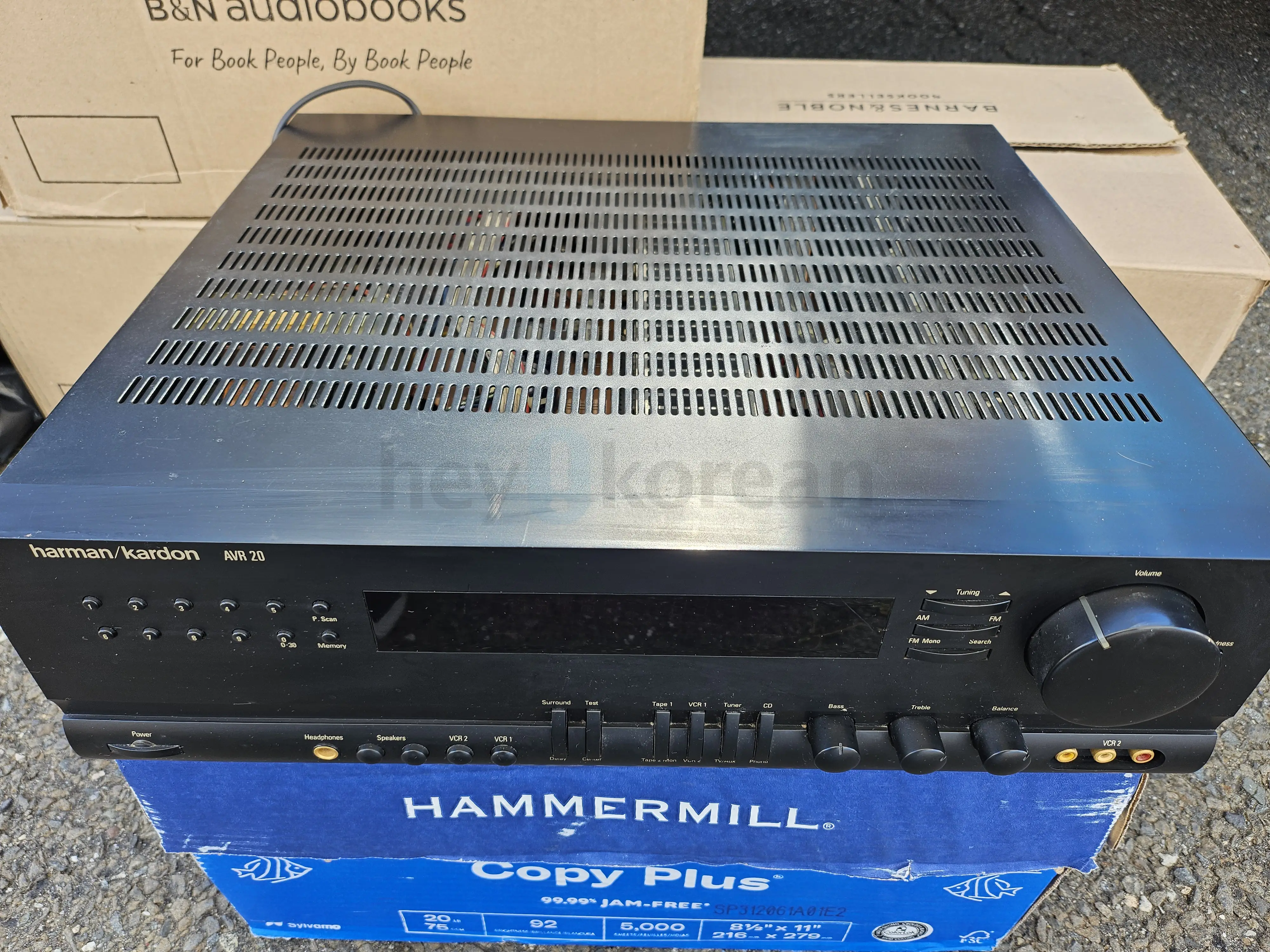 Harmon Kardon AV Receiver AVR20 Surround 120V 60Hz 180W With Remote