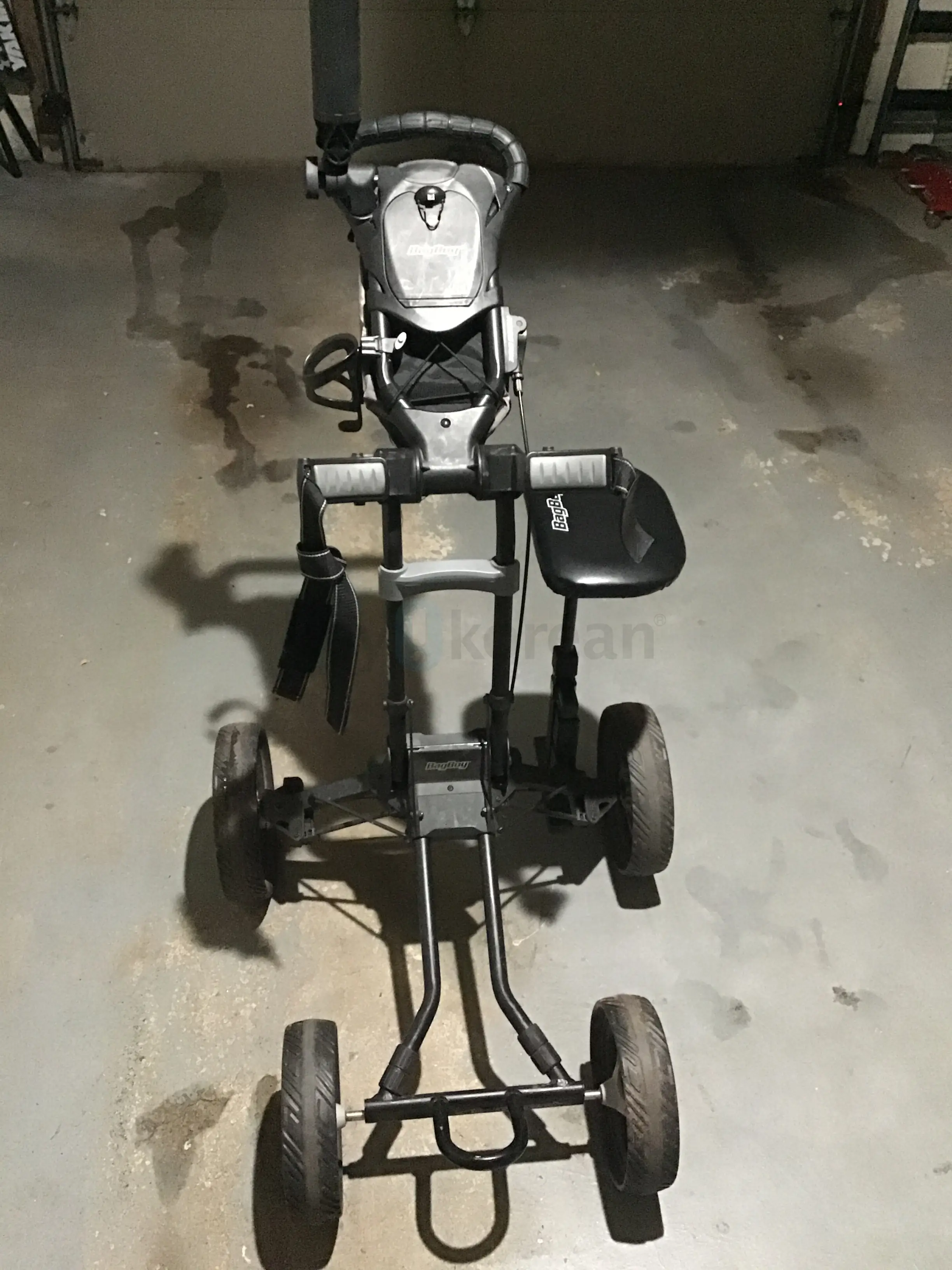 BAGBOY GOLF QUAD FOLDING PUSH CART WITH SEATING