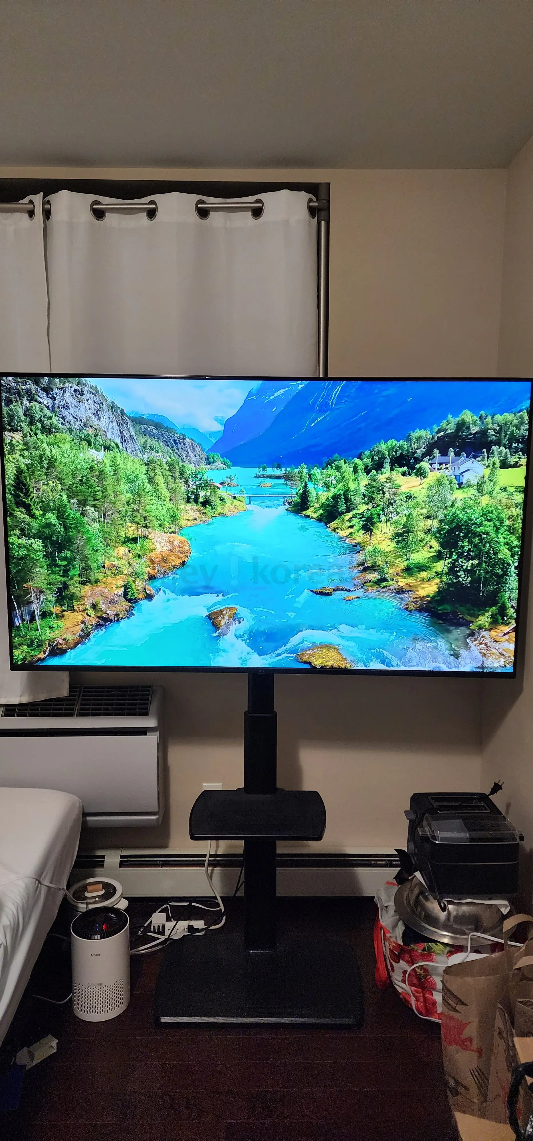 LG 65" smart 4k LED TV + TV stand