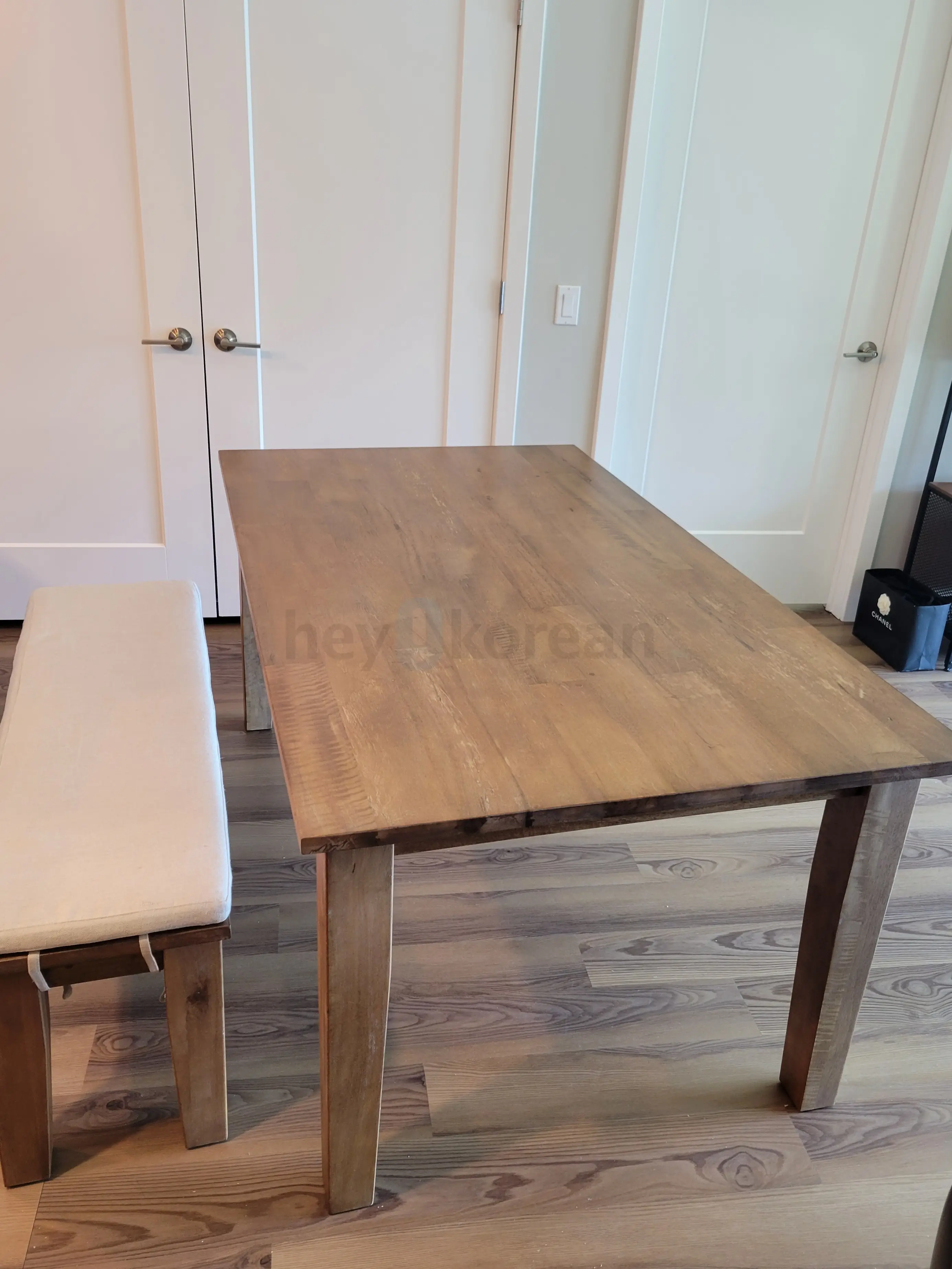 Crate & Barrel, Basque 65" Wood Dining Table