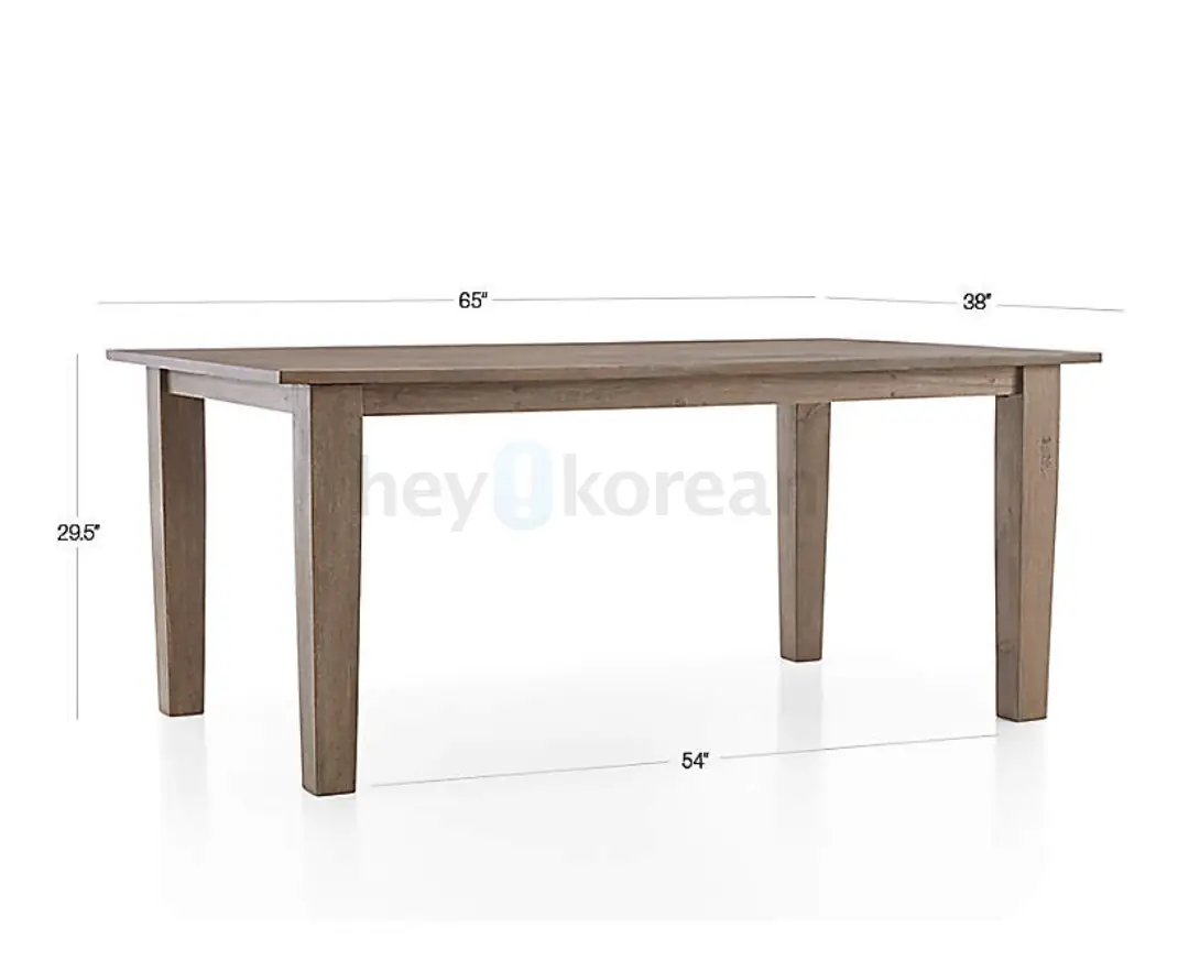 Crate & Barrel, Basque 65" Wood Dining Table