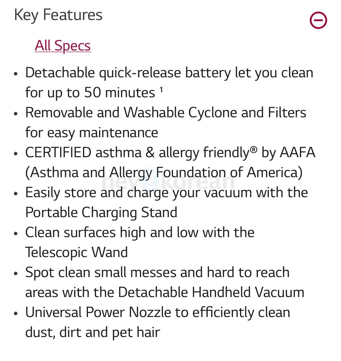 LG Cord Zero A9 Cordless Stick Vacuum - A912PM