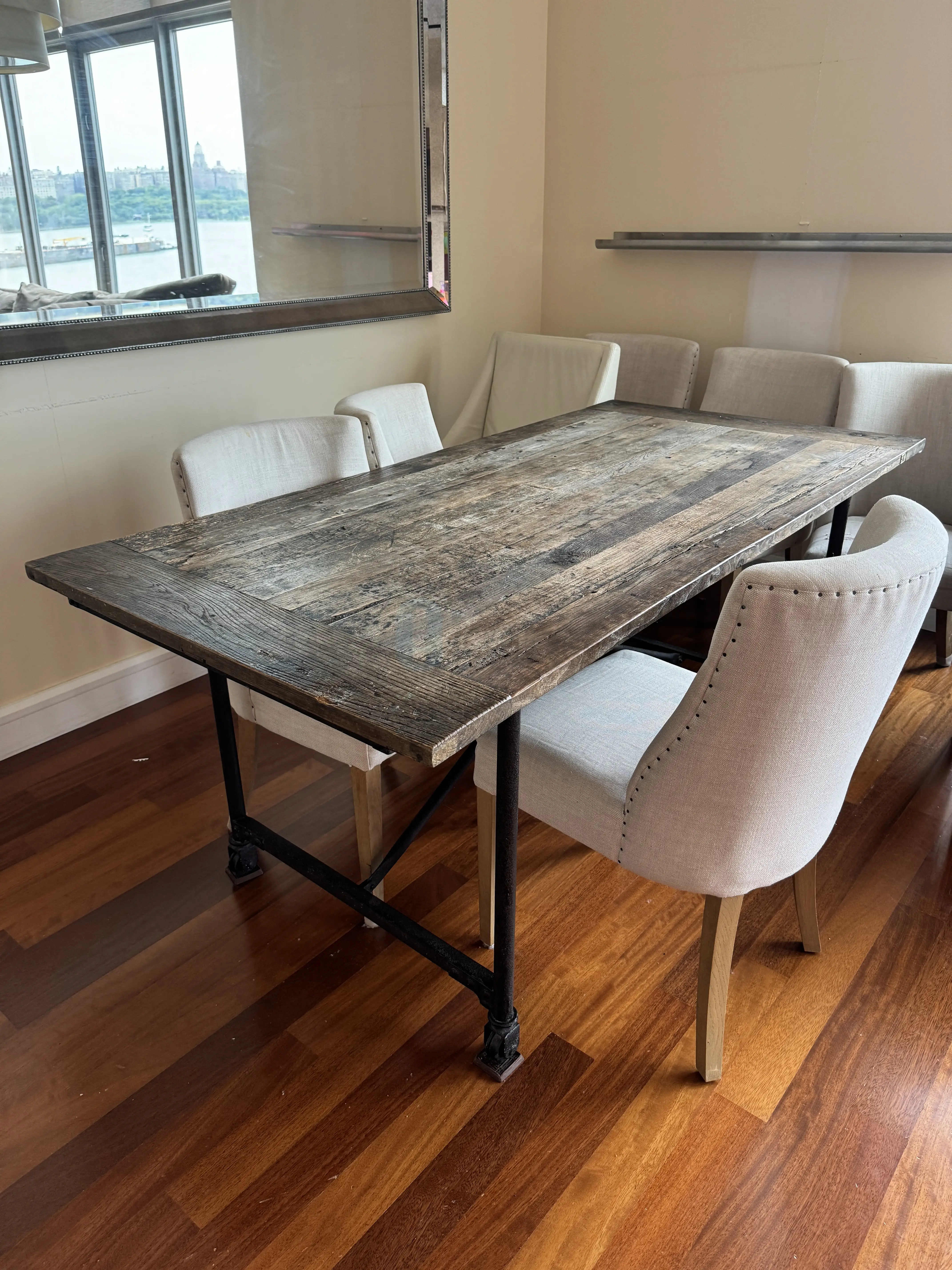 Restoration Hardware Reclaimed Wood & Iron Table