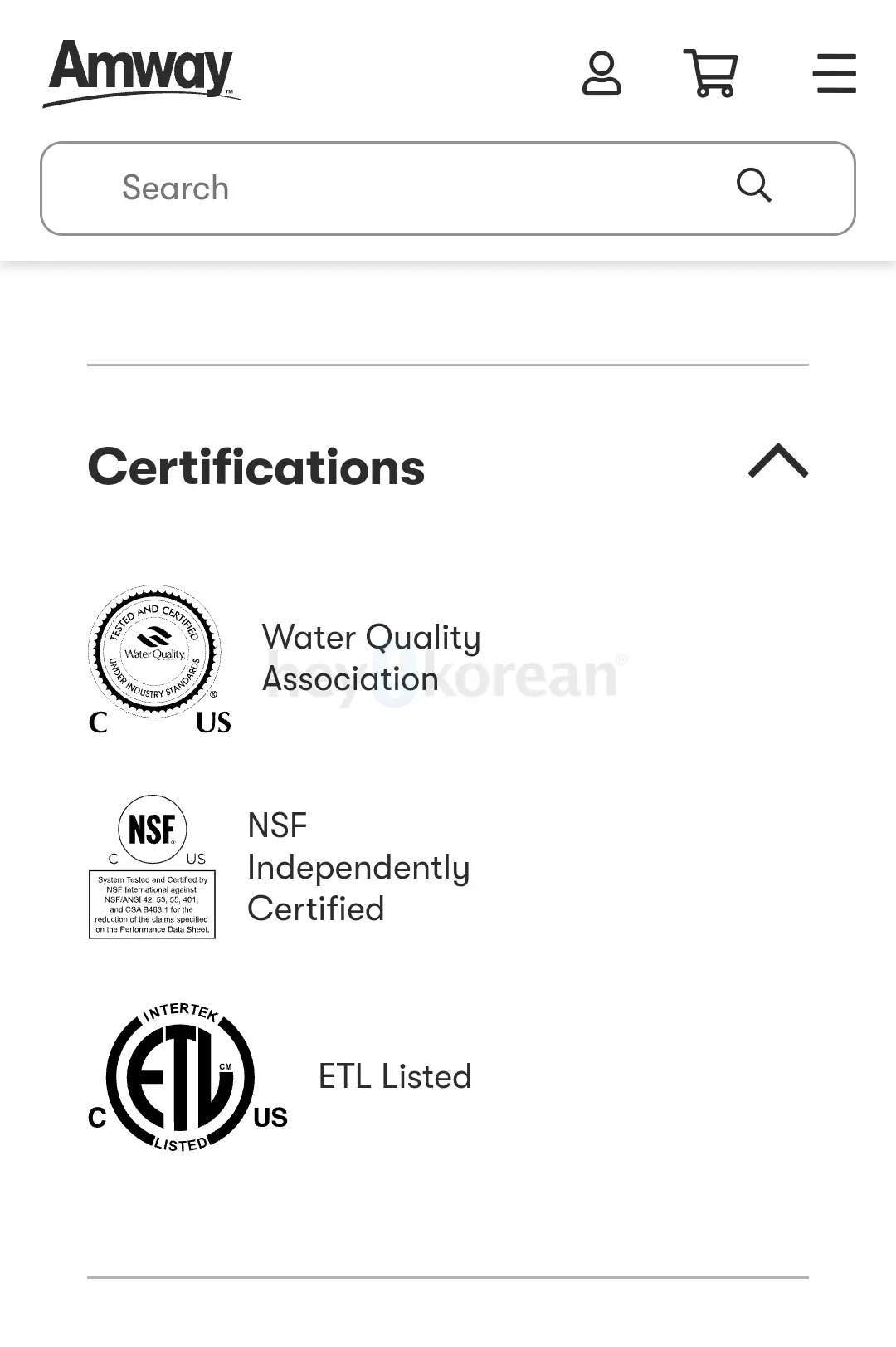 Amway eSpring UV Water Purifier Replacement Filter Cartridge w/ Pre ...