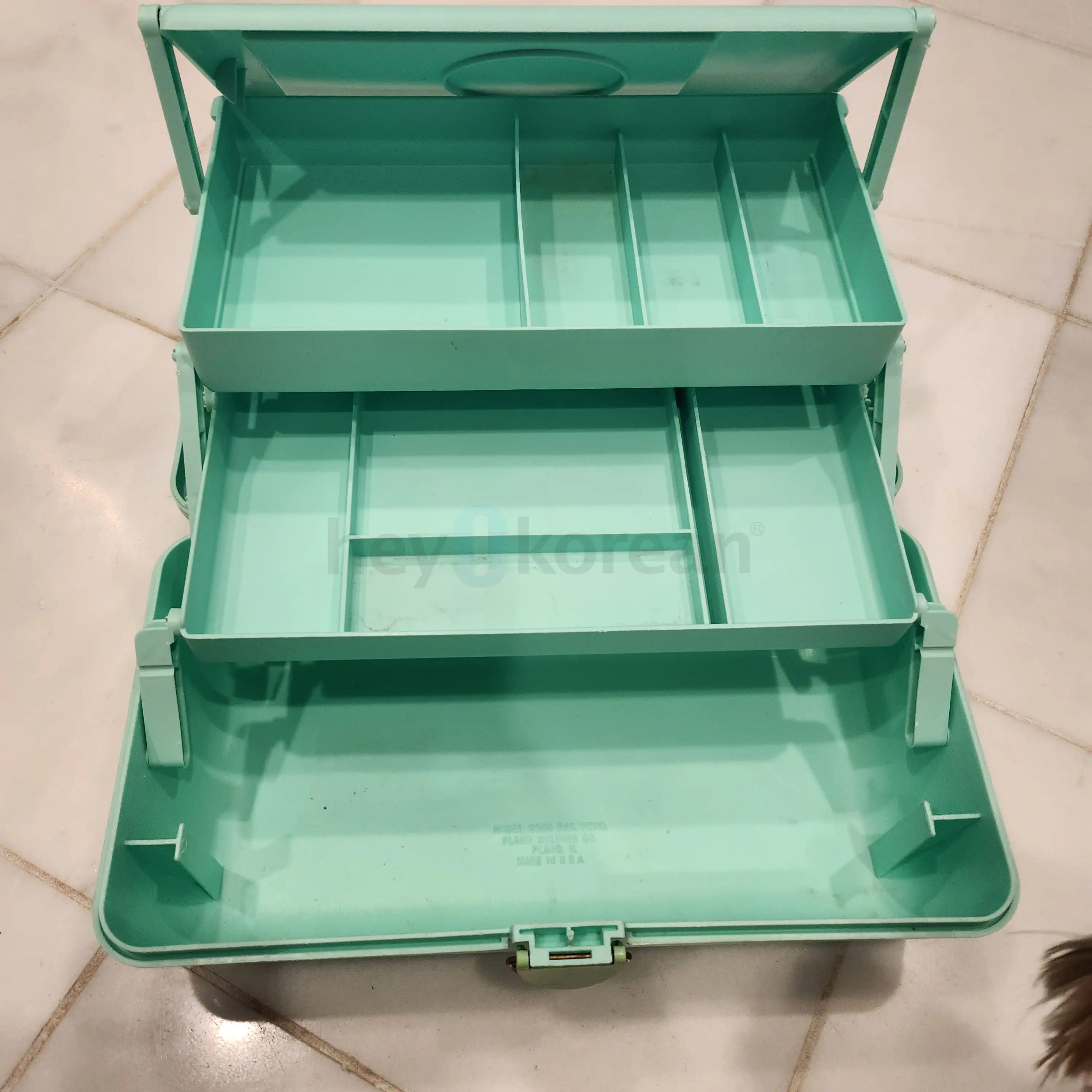 Vintage Mint Green Caboodle