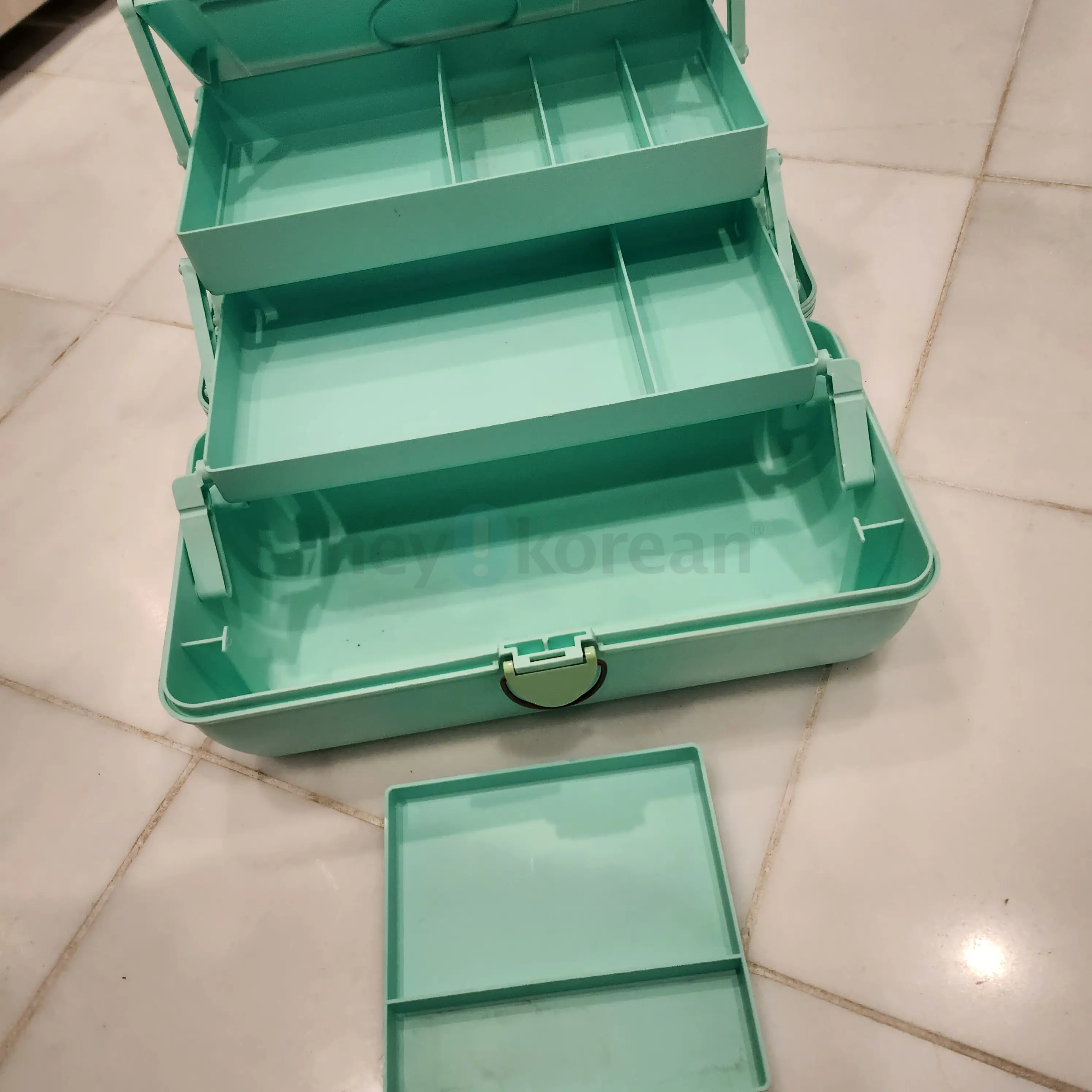 Vintage Mint Green Caboodle
