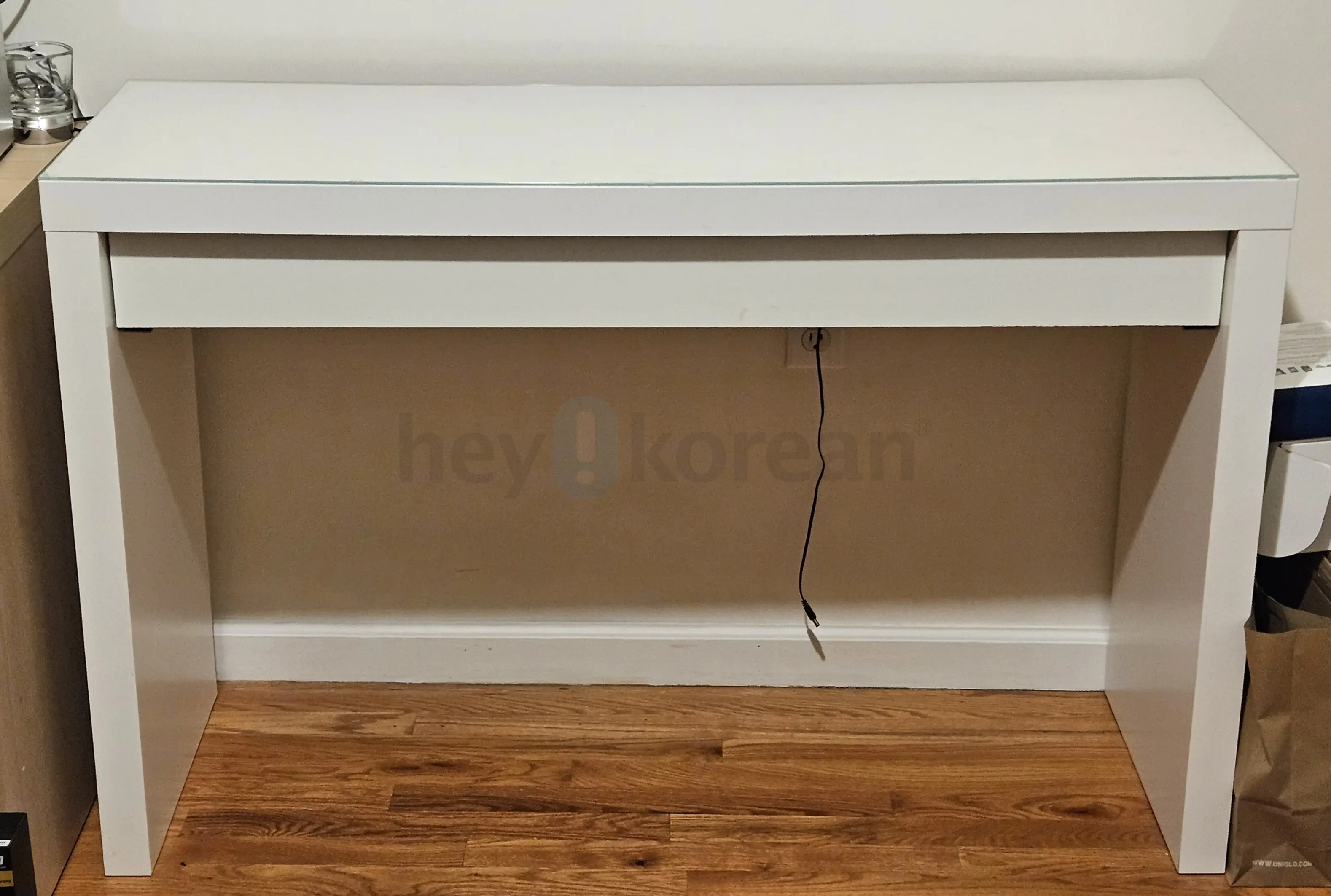 MALM Dressing table, white, 47 1/4x16 1/8