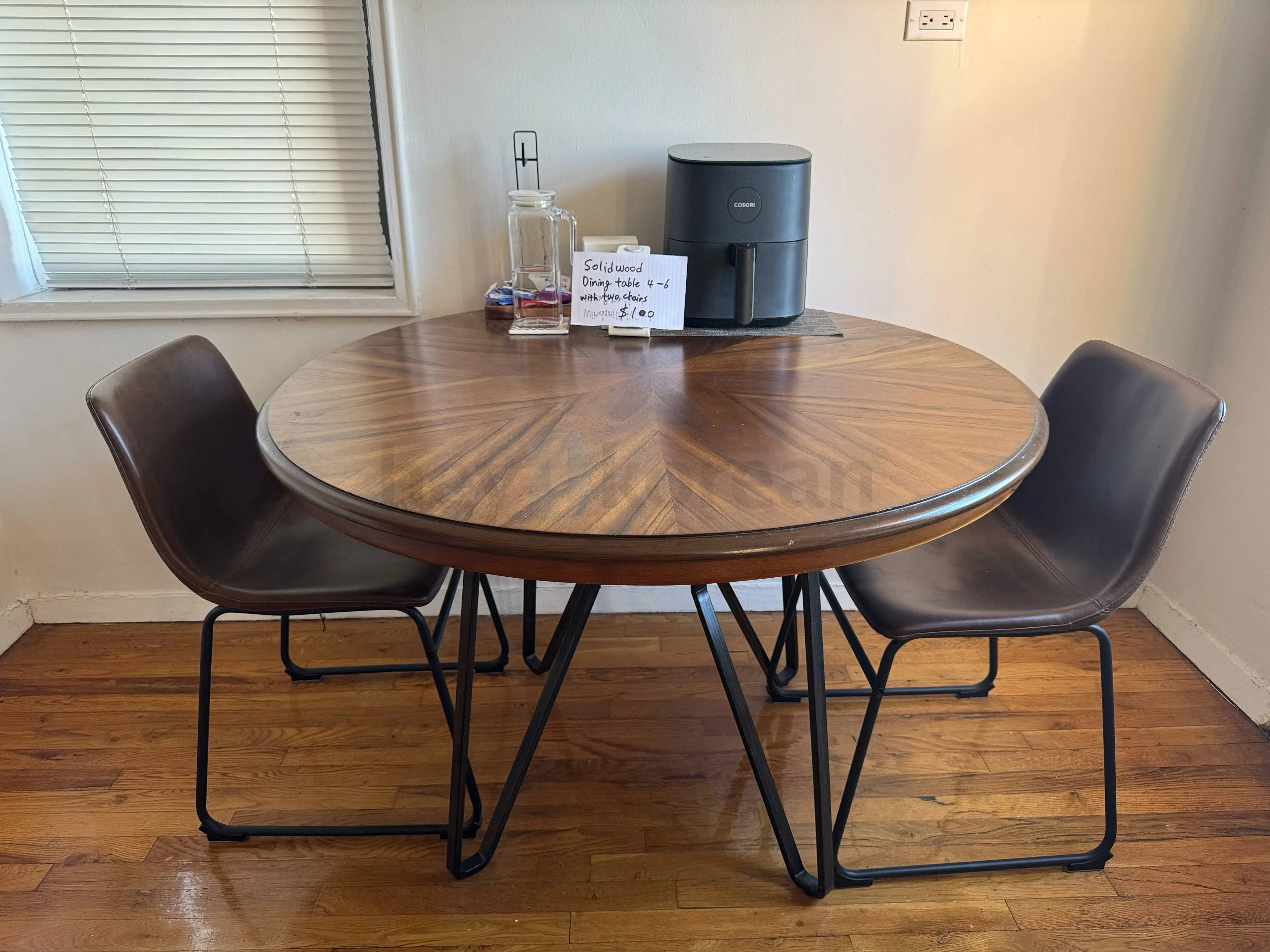 Centiar Dining table and 2 chairs