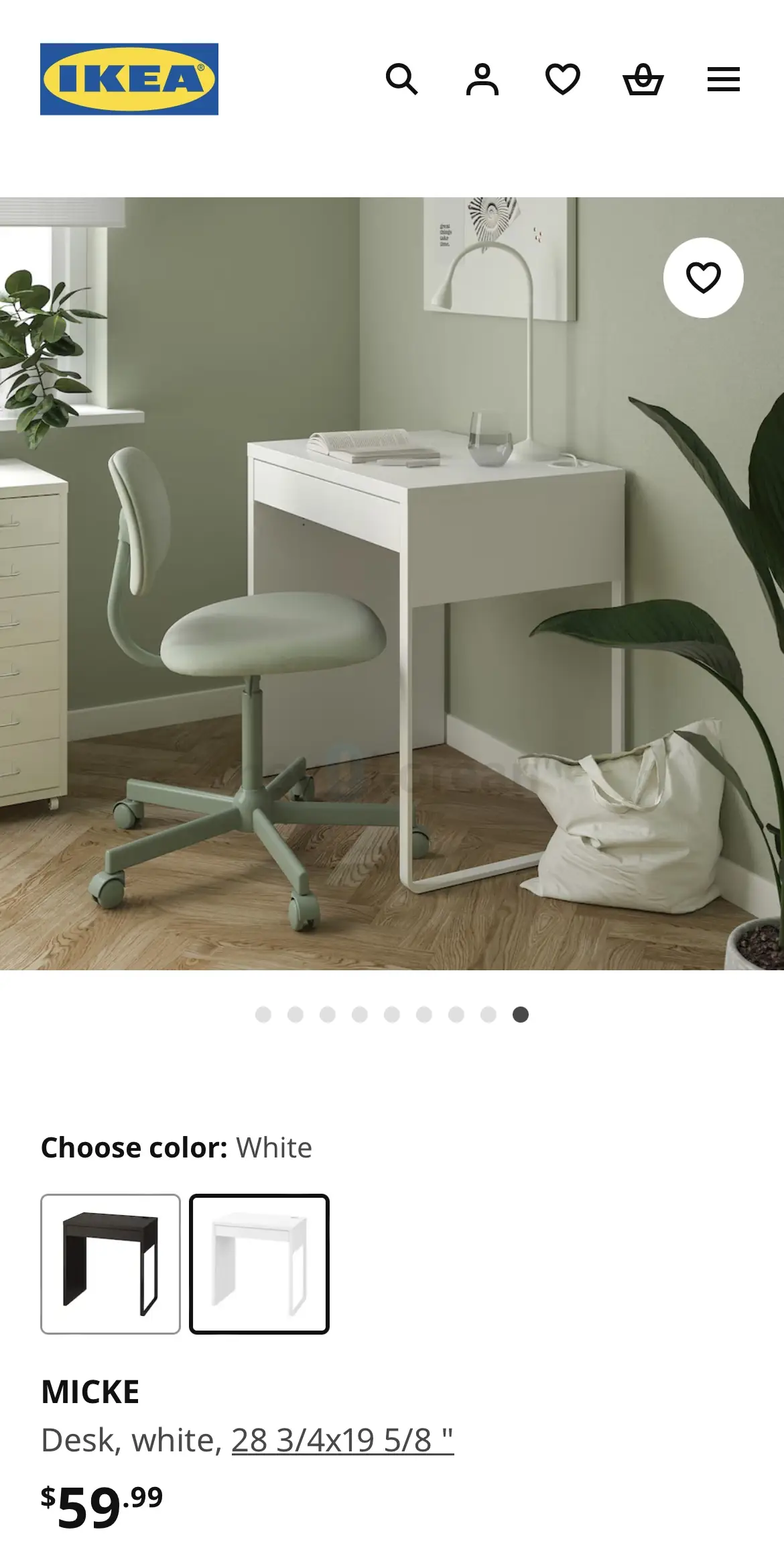 IKEA 이케아 서랍있는 책상 및 의자 판매합니다