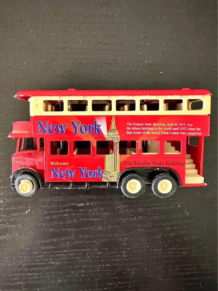 뉴욕 시티 여행 버스 장난감, New York City Tour Bus Toy