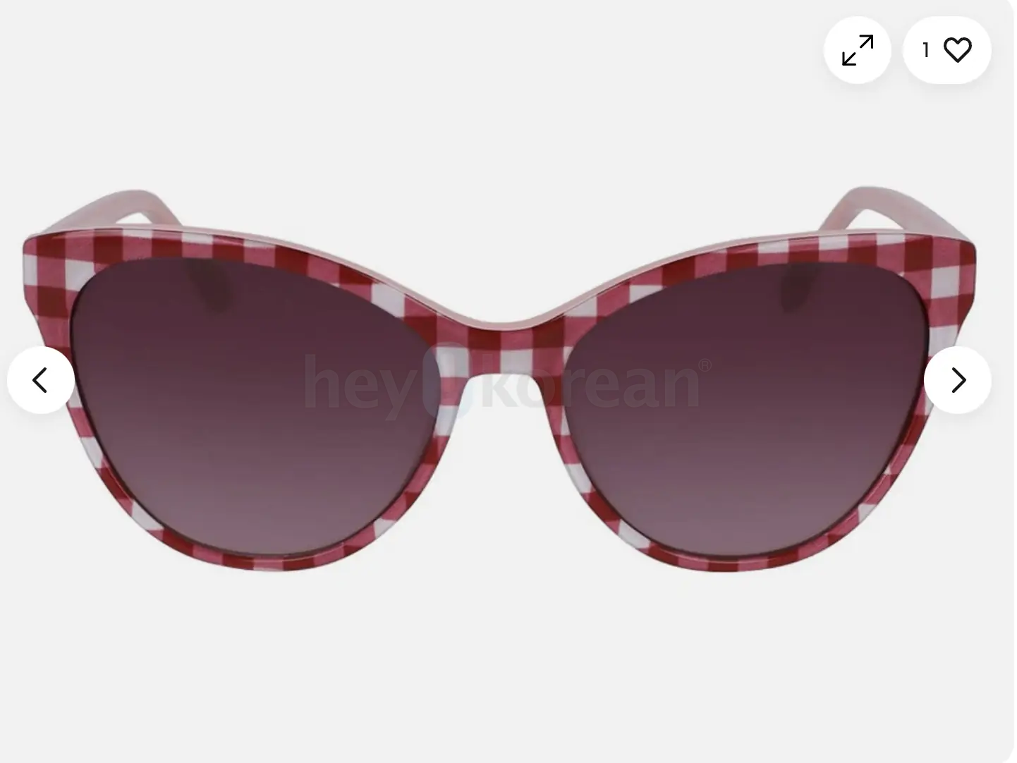Draper James Sunglasses Merlot Gingham Cat Eye New AUTH $197