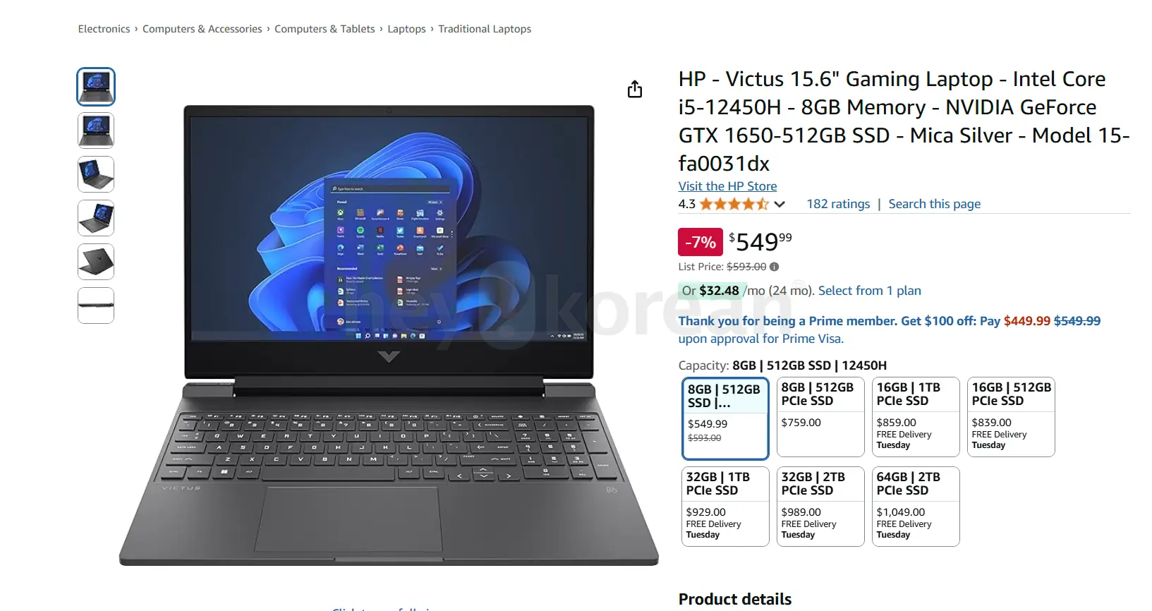 HP VICTUS Gaming laptop