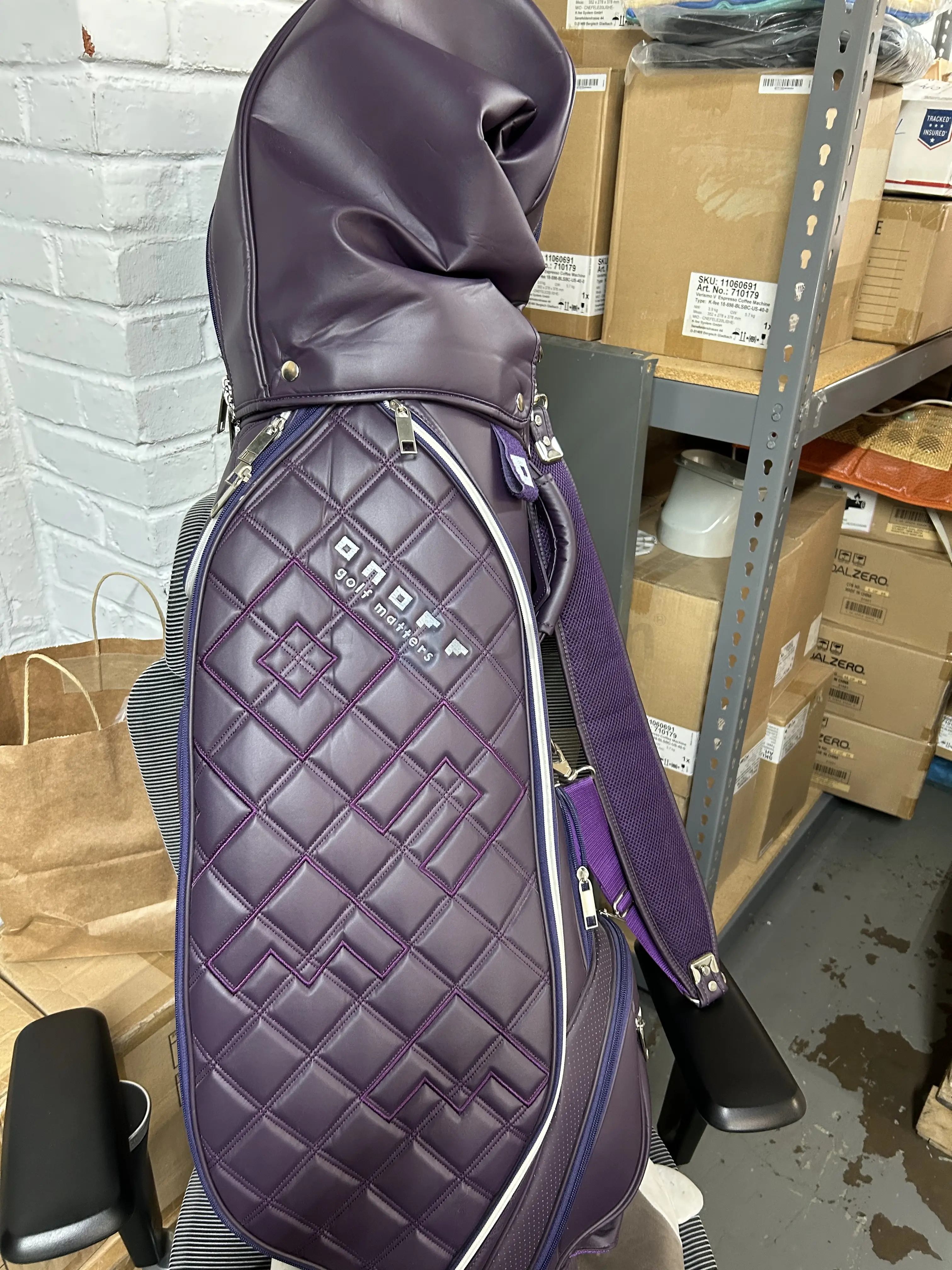 ONOFF GOLF CART/ CADDY BAG 보라색