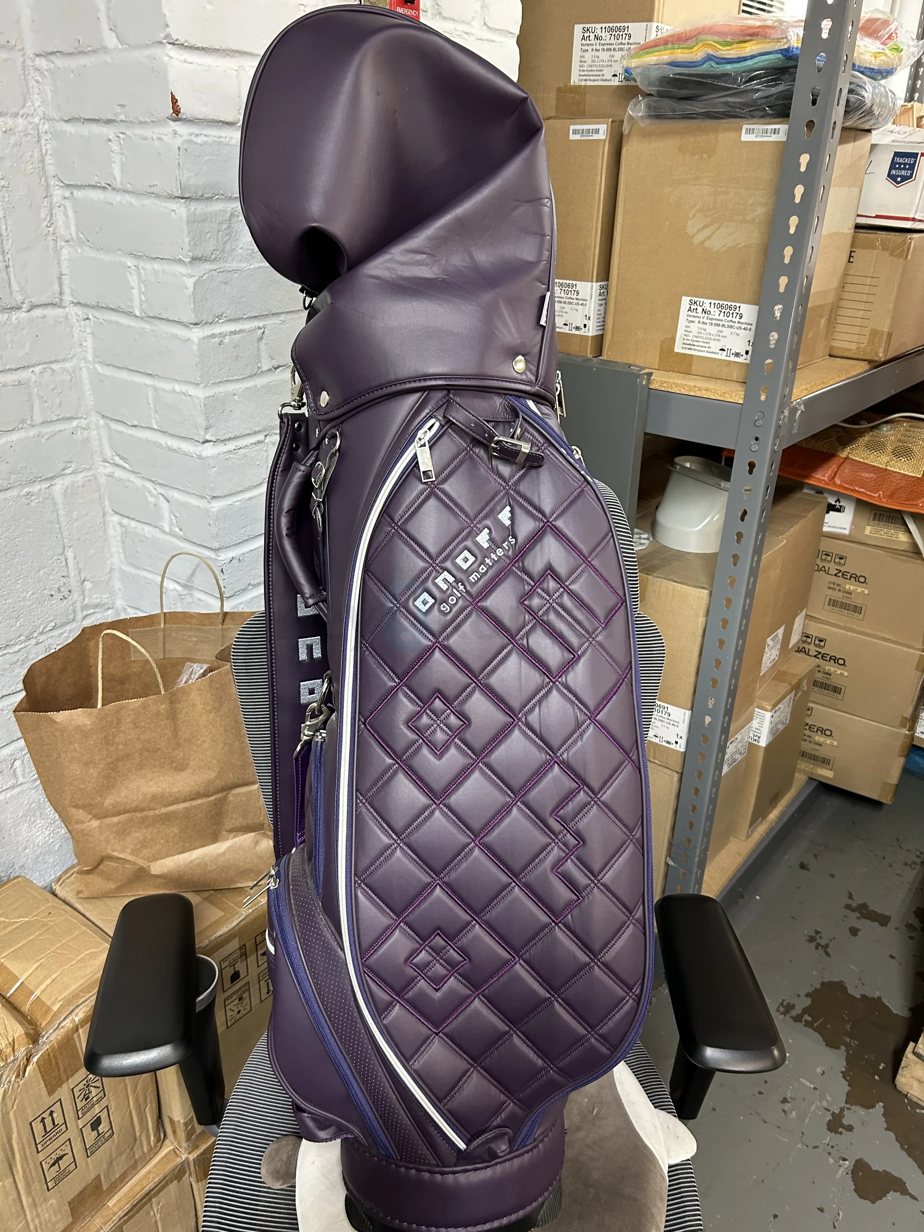 ONOFF GOLF CART/ CADDY BAG 보라색