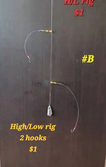 12 rigs,High/Low rig(+ 24 hooks)