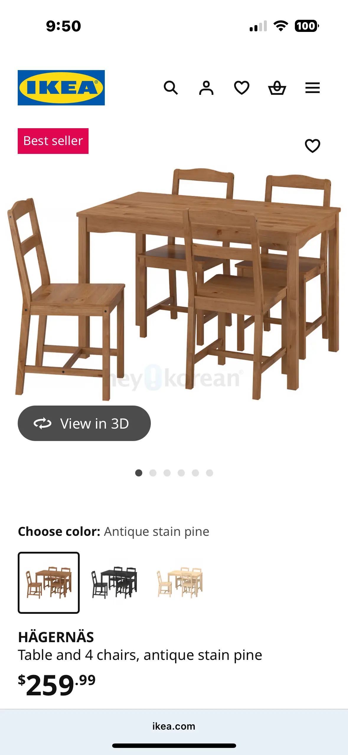 상태최상 ikea 다이닝 테이블,의자