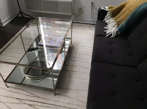 [NJ] 로즈골드 미러 커피테이블 Elegant Rose Gold Mirrored Coffee Table